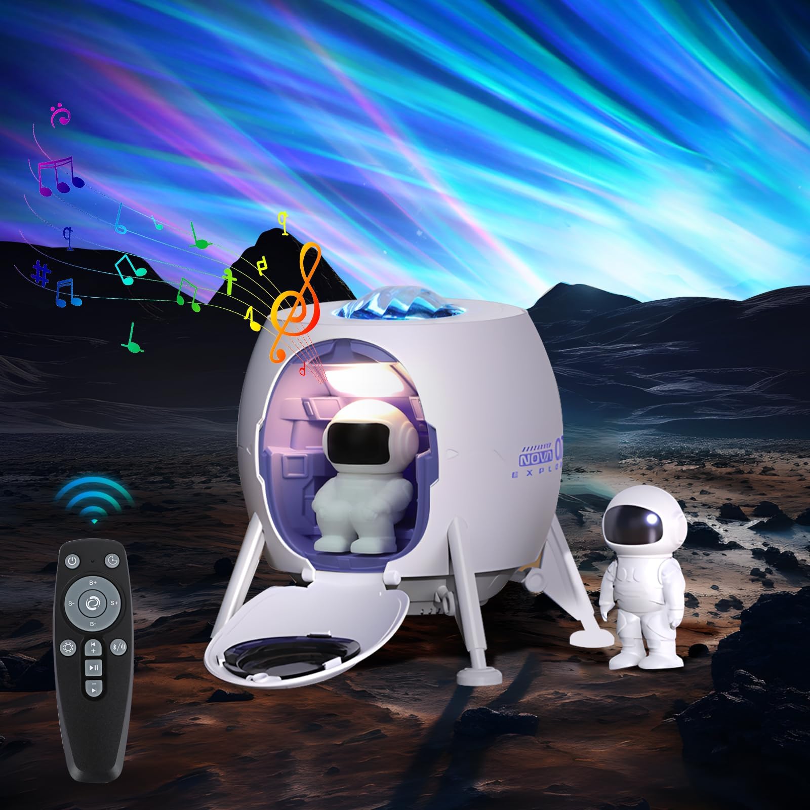 Exsivemy Astronaut Galaxy Projector, Northern Lights Projector with ...