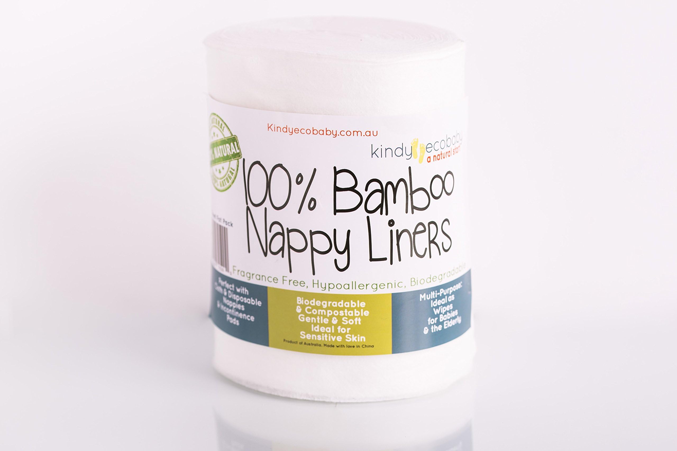 100% Bamboo Nappy liner - Suit all modern cloth nappies (3 Rolls (300 ...