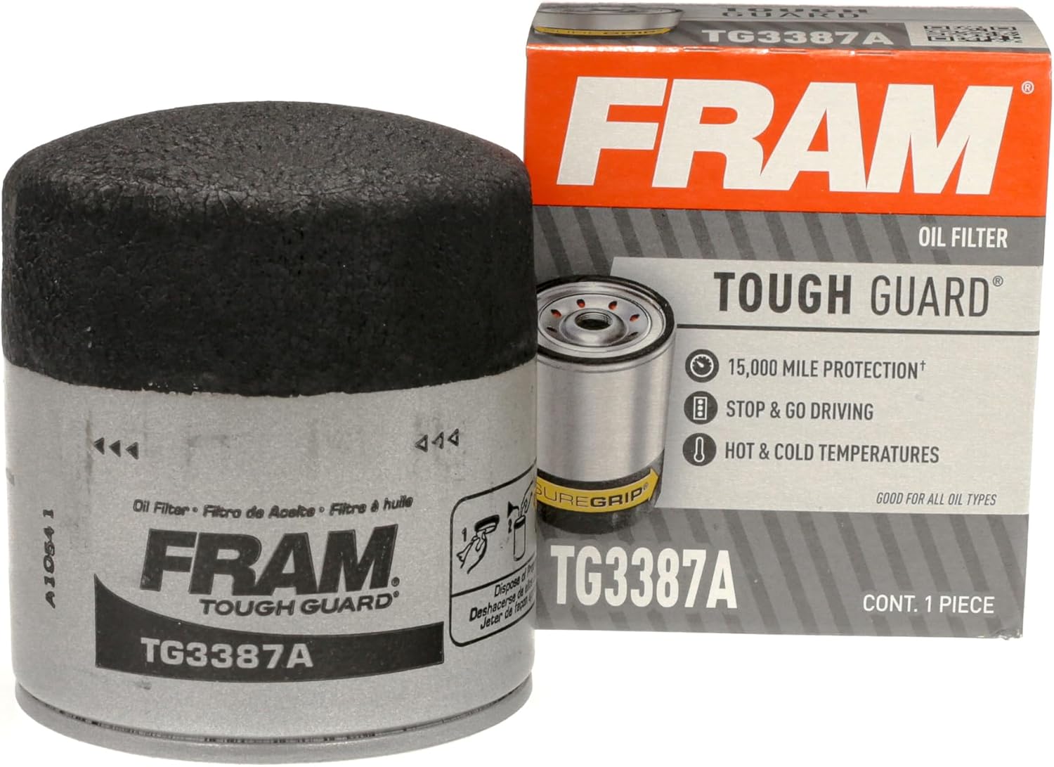 Amazon.com: FRAM Tough Guard Replacement Oil Filter TG7317, Designed for Interval Full-Flow ...
