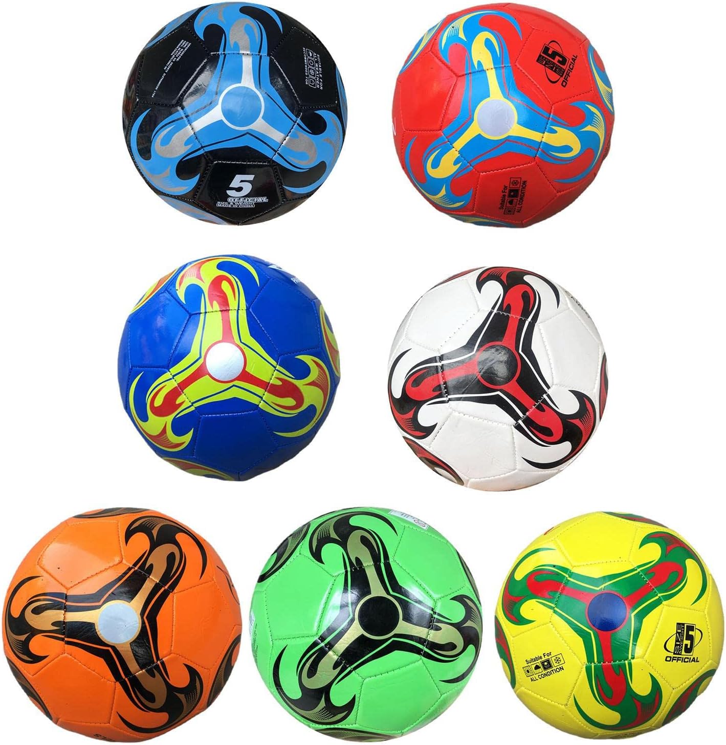 Amazon.co.jp: Mini Kids Soccer PVC Soccer Ball Size 5 Kids Football ...