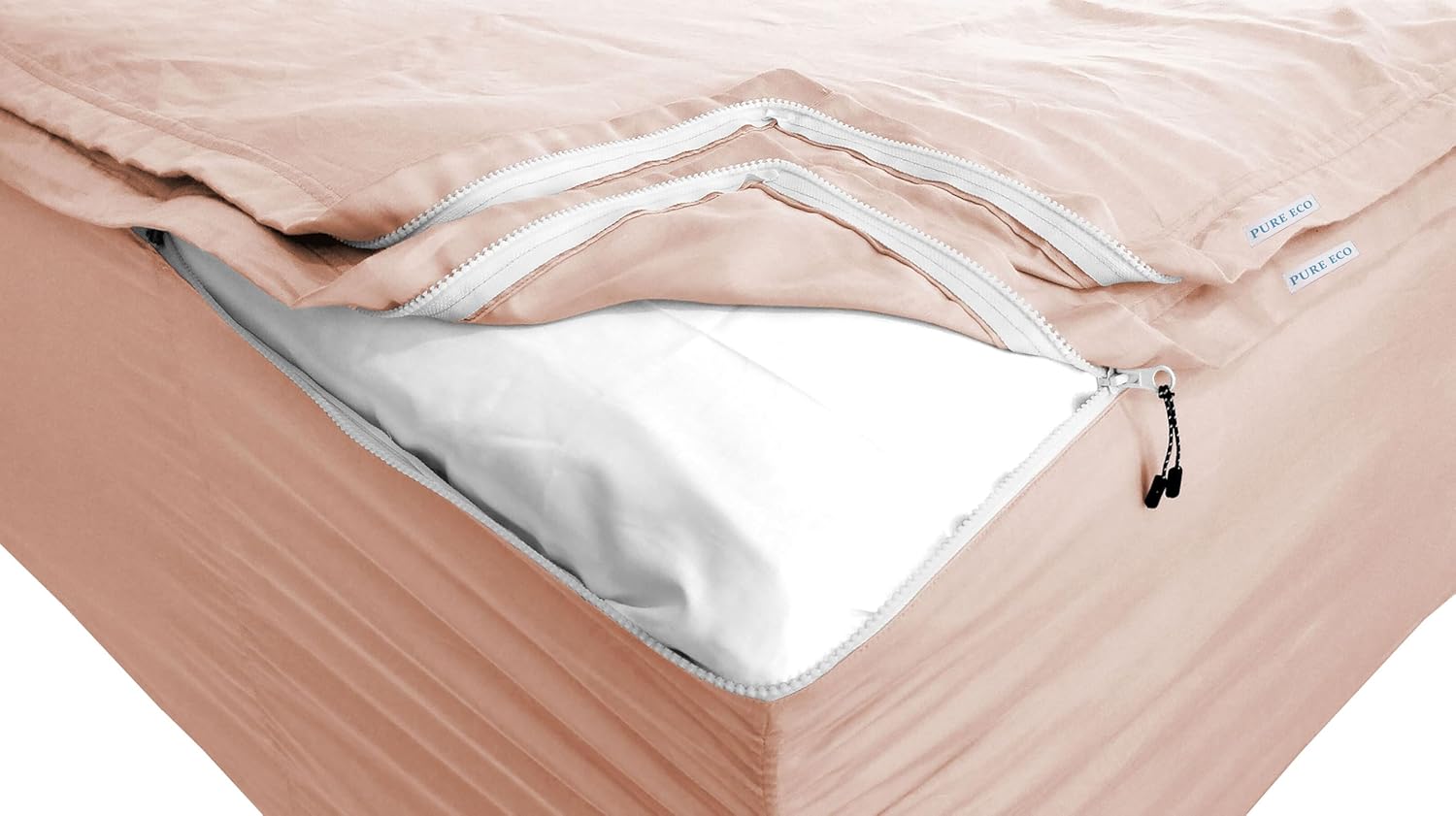 Amazon.com: Fitted Sheet Zipper - Includes 2 Zip-On Sheets & 1 Fitted ...