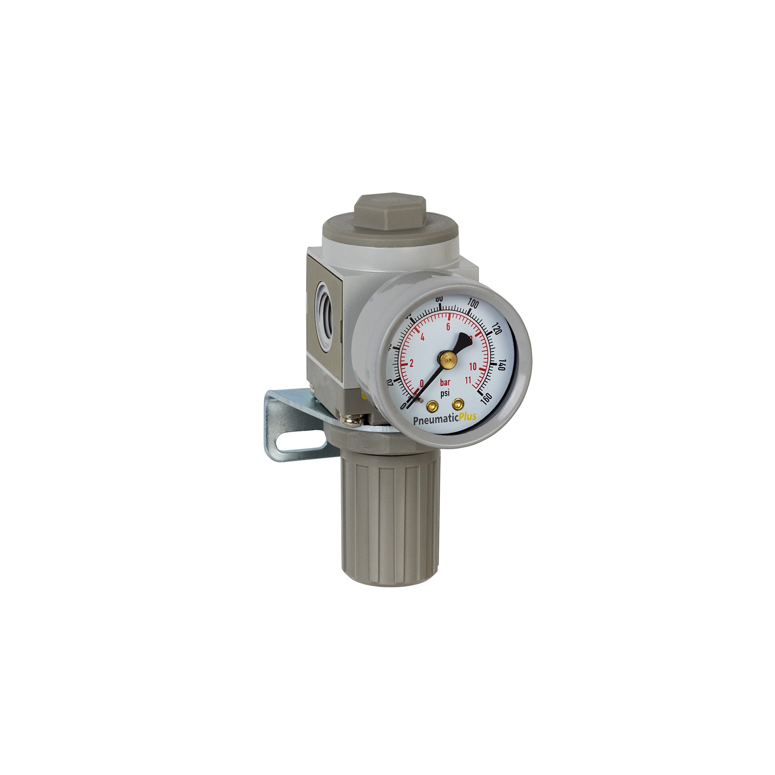 Mini Air Regulator PneumaticPlus SAR200-N02BG Miniature Compressed 14 ...