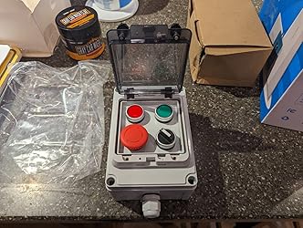 OELFFOW IP67 Outdoor Waterproof Box 2 Push Button (Letter) Emergency ...