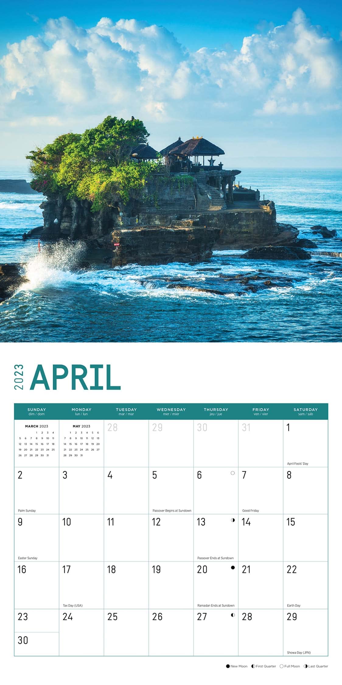 Bali At A Glance Monthly Calendar