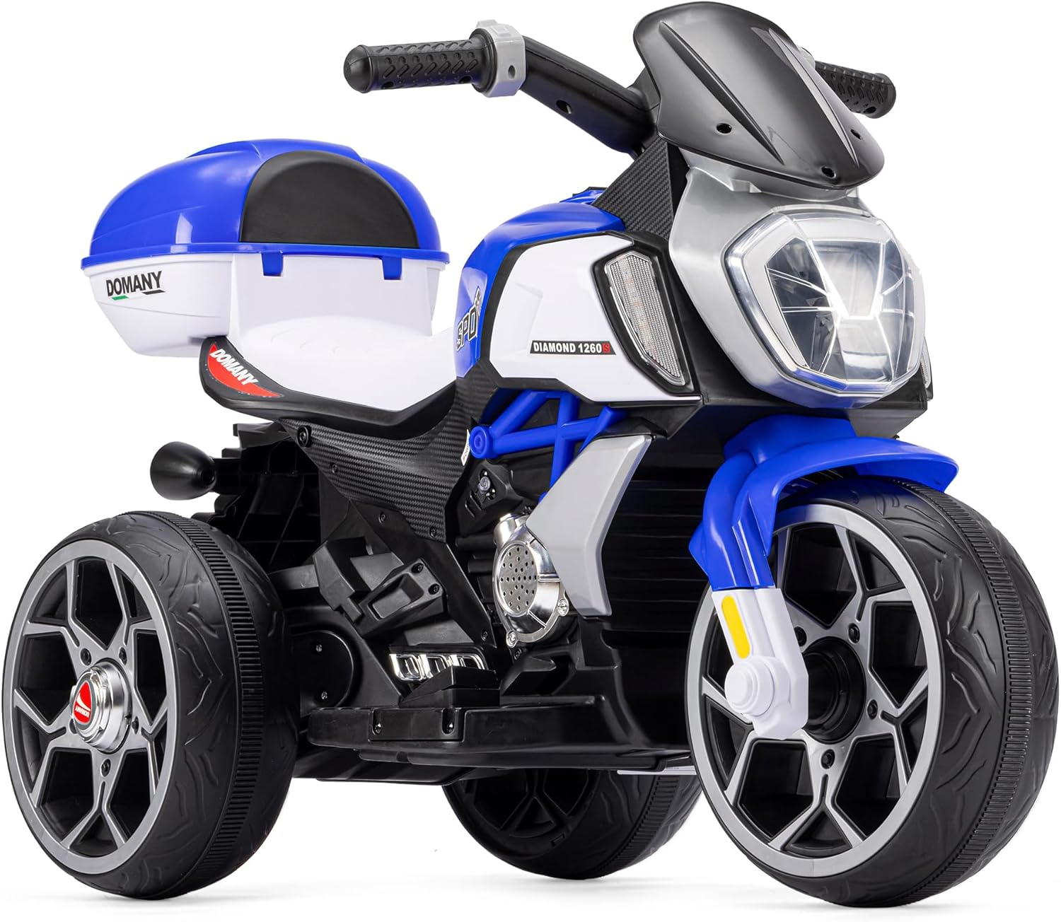 Amazon.com: Sportpulse 3 Wheels Kids Electric Ride on Motorcycle,6V Power Wheels Motor with ...