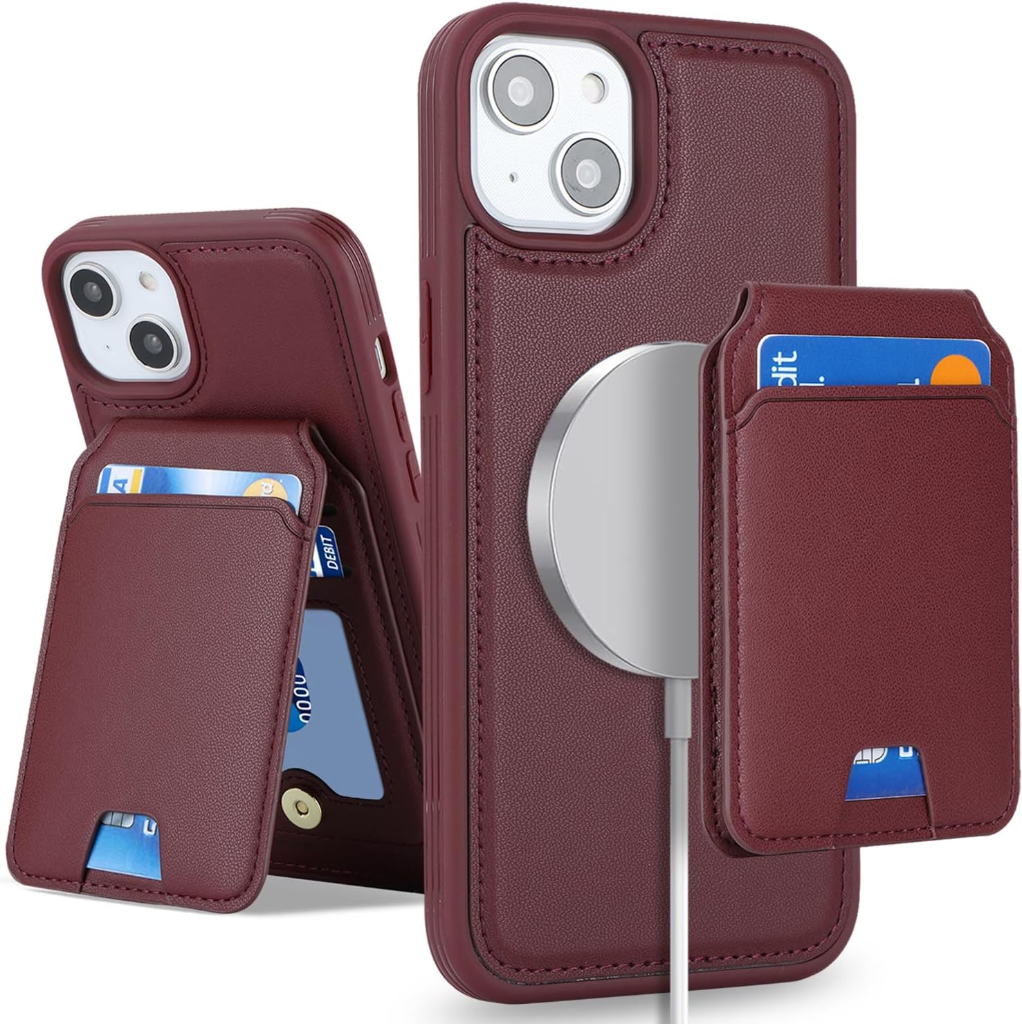 Amazon.com: SailorTech for iPhone 13 case with Credit Card Holder mag ...