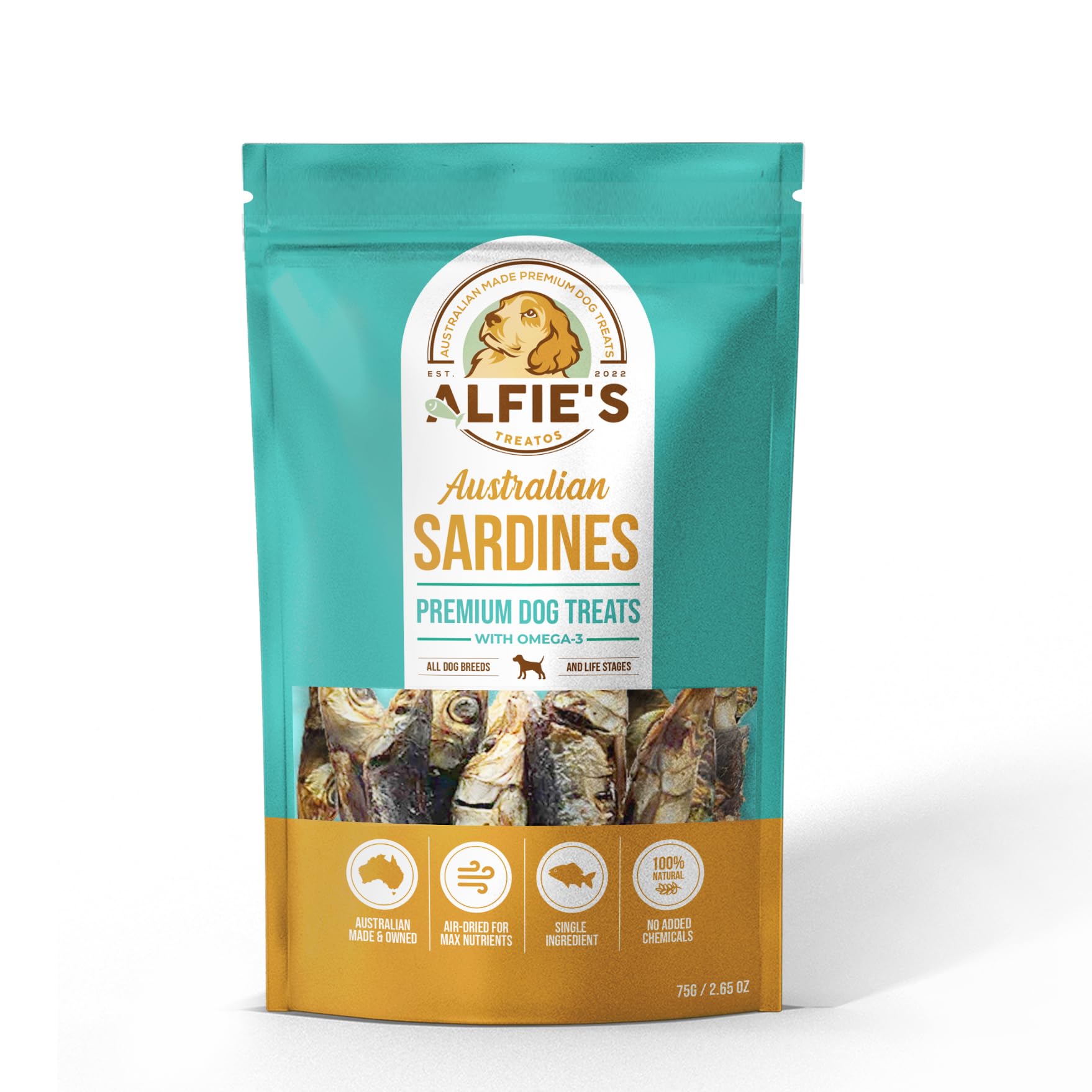Amazon.com : ALFIE'S TREATOS Dried Fish Dog Treats - Sardines for Dogs ...