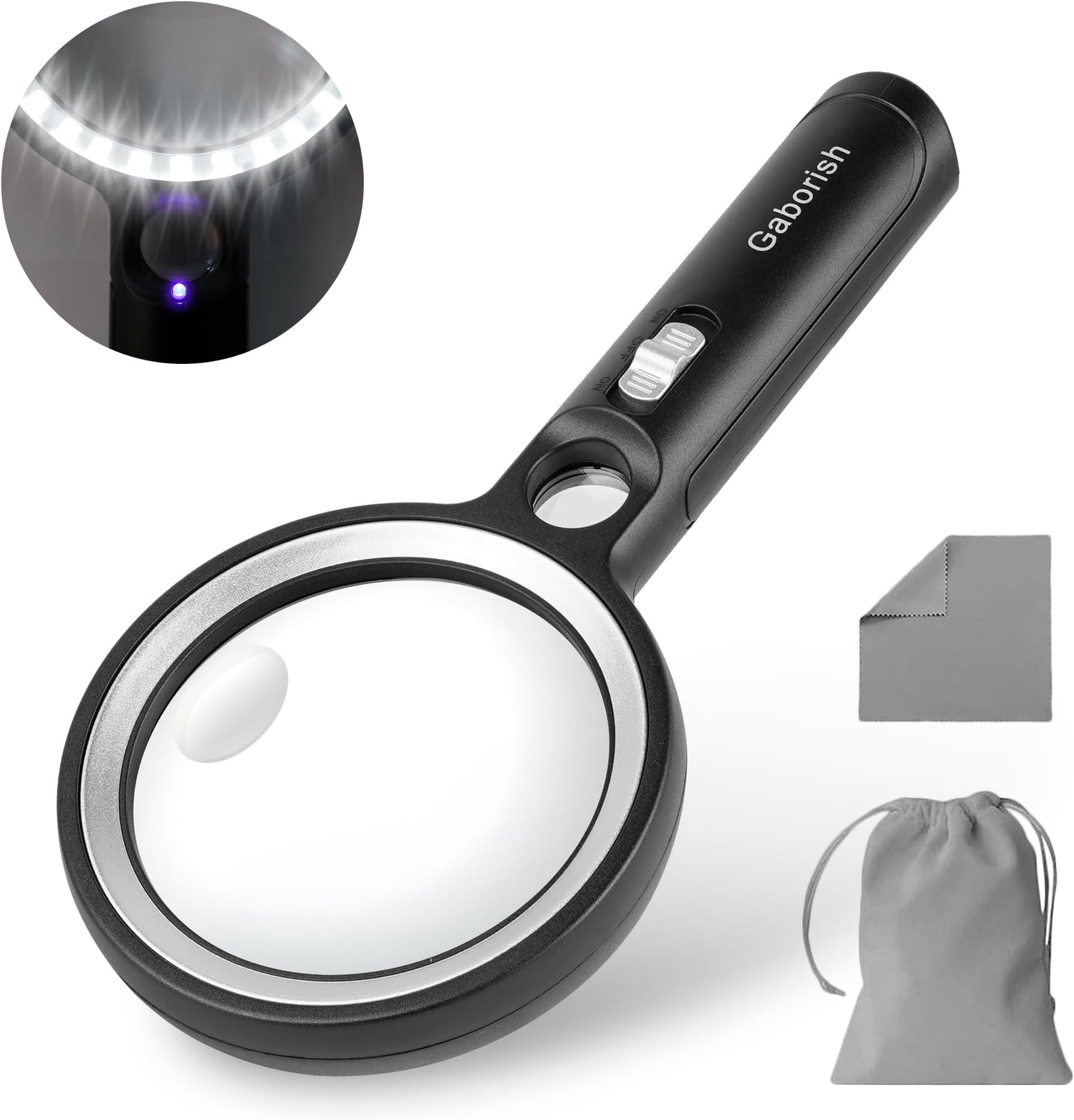 Amazon.com: CUTE 4 U New 100x Handheld Magnifying Glass Reading Lens 3 ...