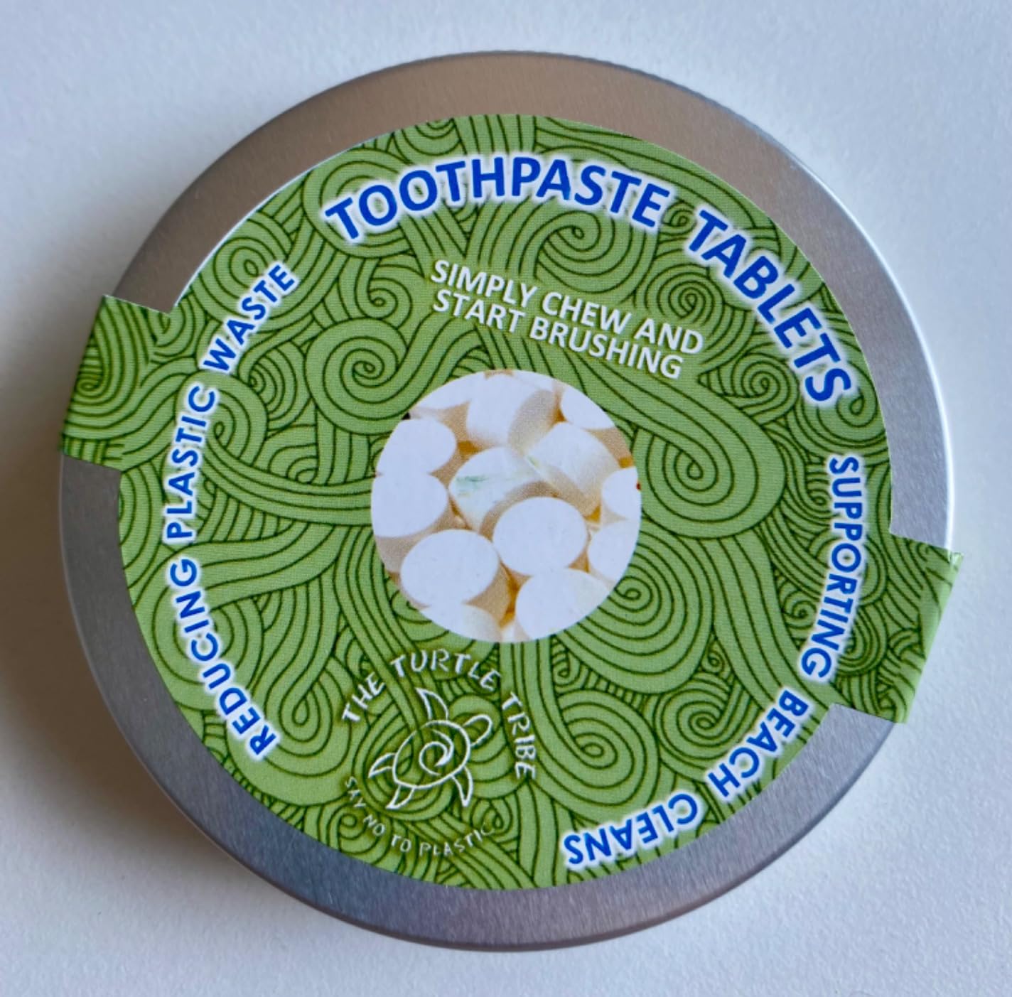The Turtle Tribe Plastic Free Toothpaste Tablets, 125 Pack, Mint ...