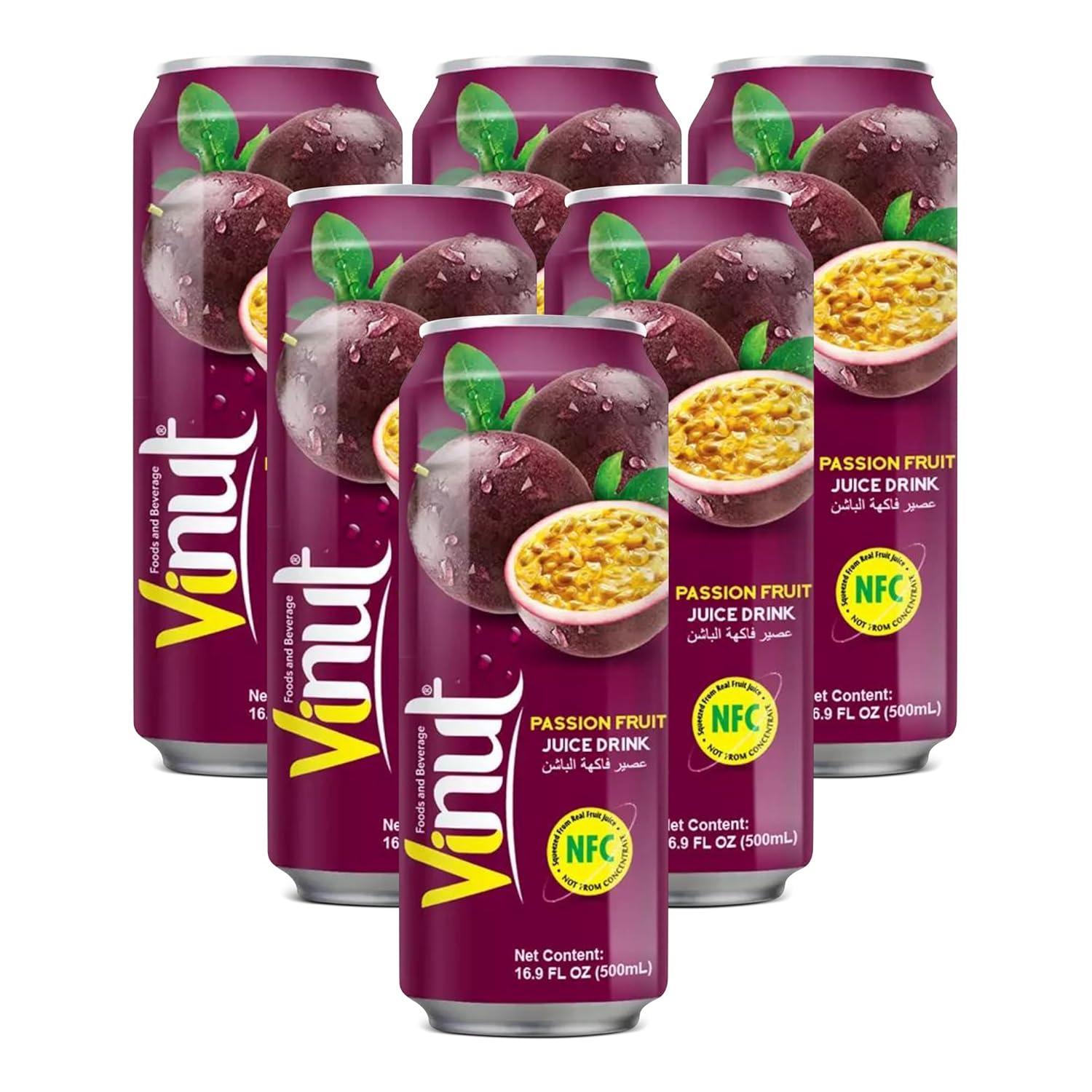 Amazon.com: VINUT Passion Fruit Juice, Not From Concentrate, Fresh ...