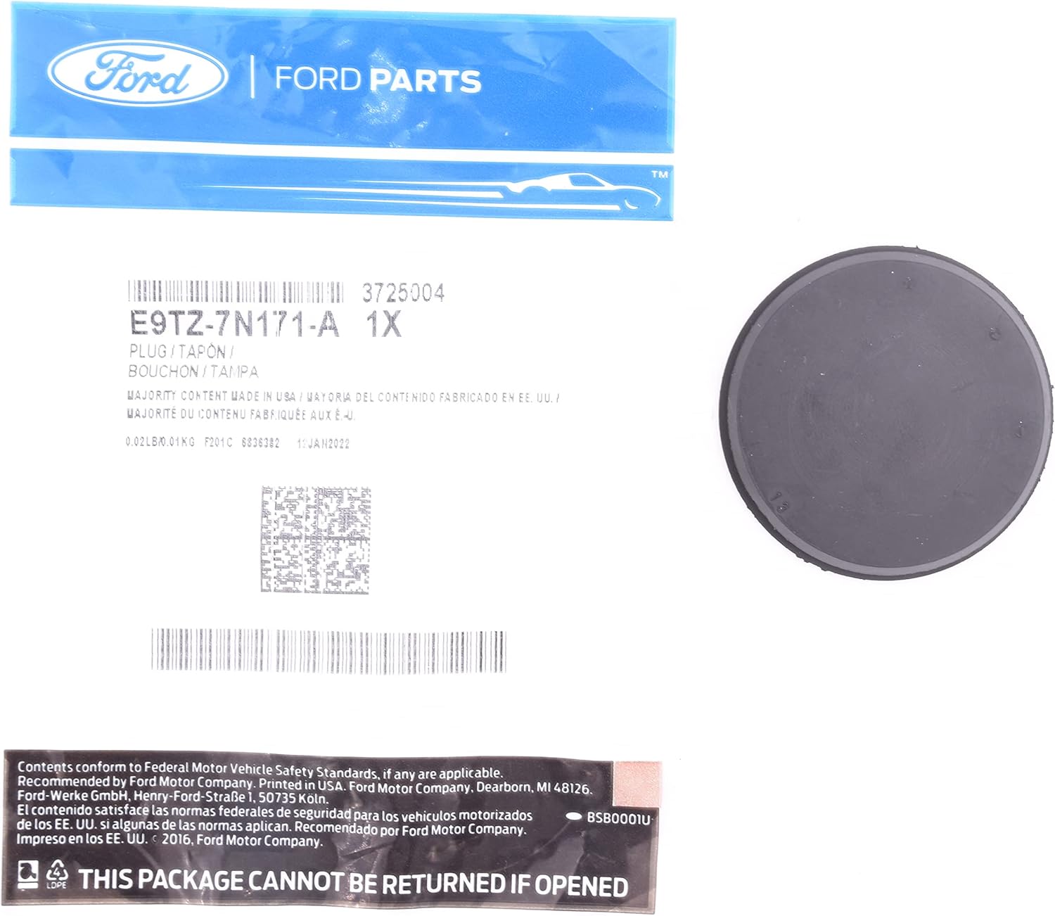 Amazon.com: E9TZ7N171A Rubber Acces Plug for Bottom of Bellhousing for ...