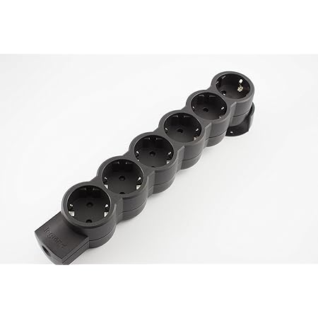 Bloc multiprises de table avec 6 prises Legrand, noir, multiprise sans ...