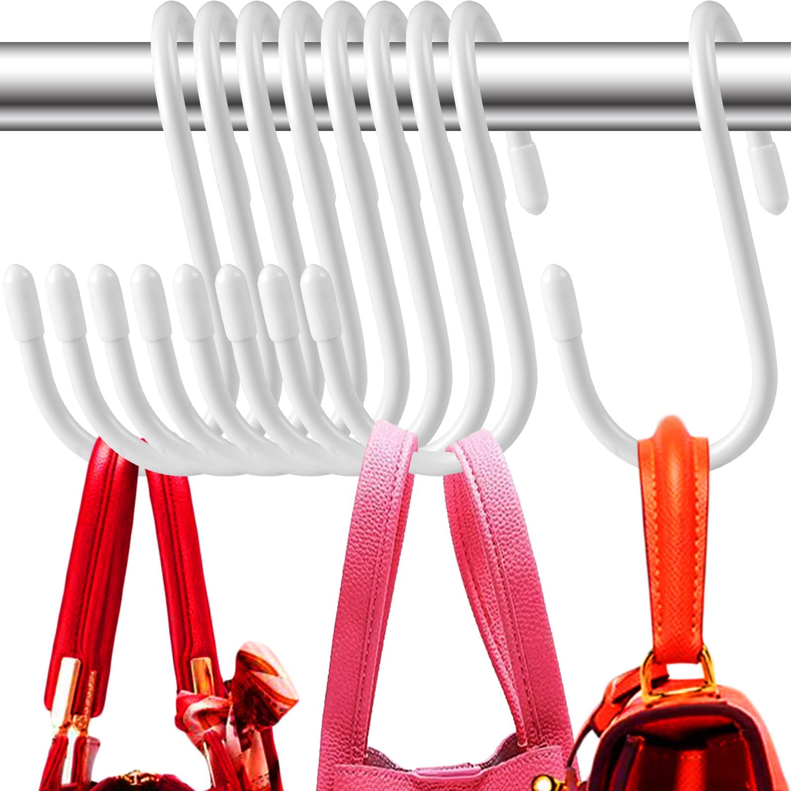 Amazon.com: 4 Pack Purse Hanger for Closet, Rotatable Purse Organizer ...