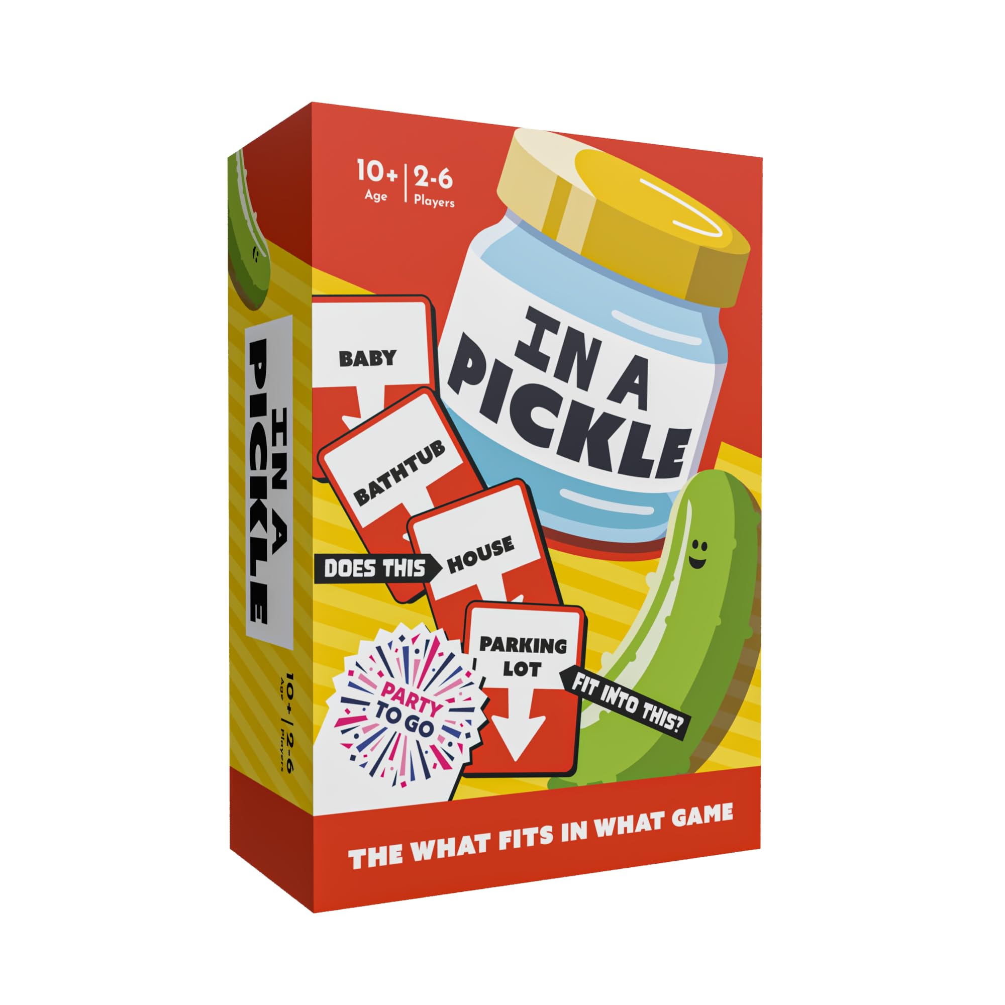 Amazon.com: Gamewright - Party to Go - in a Pickle - Card Game - Age 10 ...