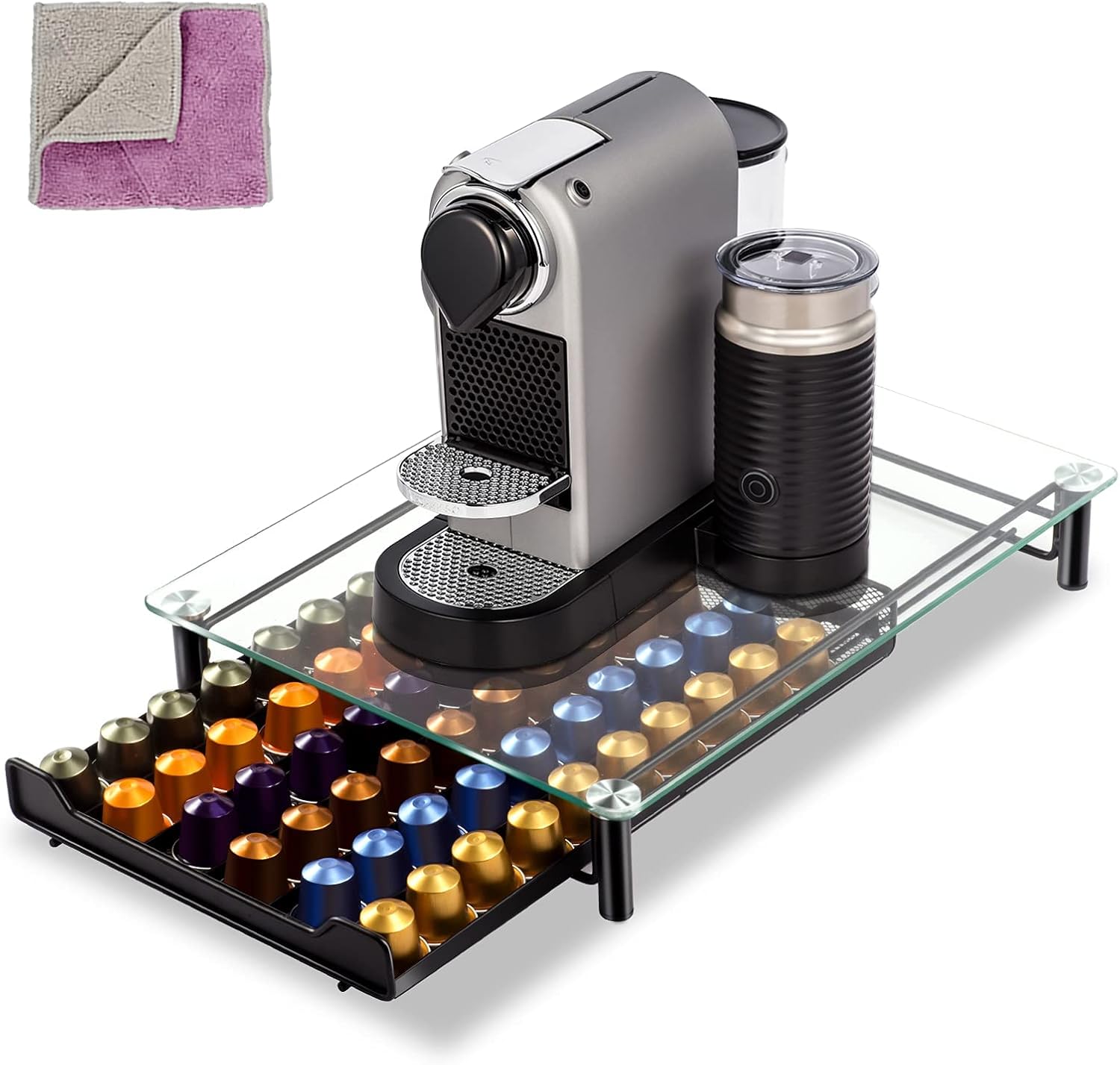 Masthome Tiroir de Rangement pour Capsules Nespresso - Capacité 60 ...
