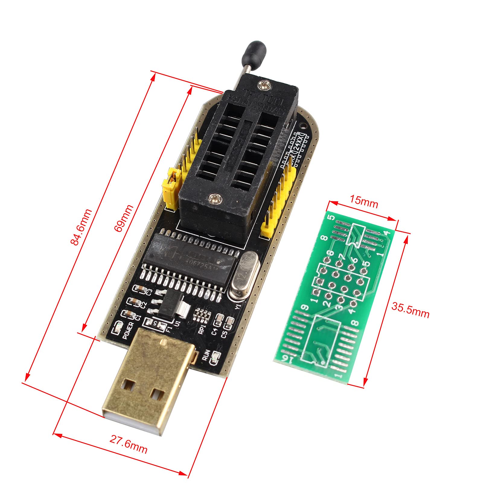 Ch341a Programmer USB Programmer CH341A Series Burner Chip 24 EEPROM ...