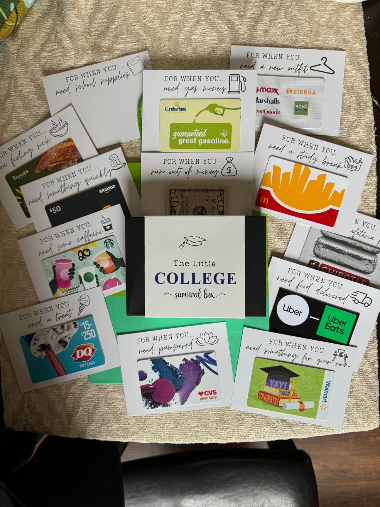 Amazon.com : NULAOBA College Gift Card Care Package College Gift Card ...