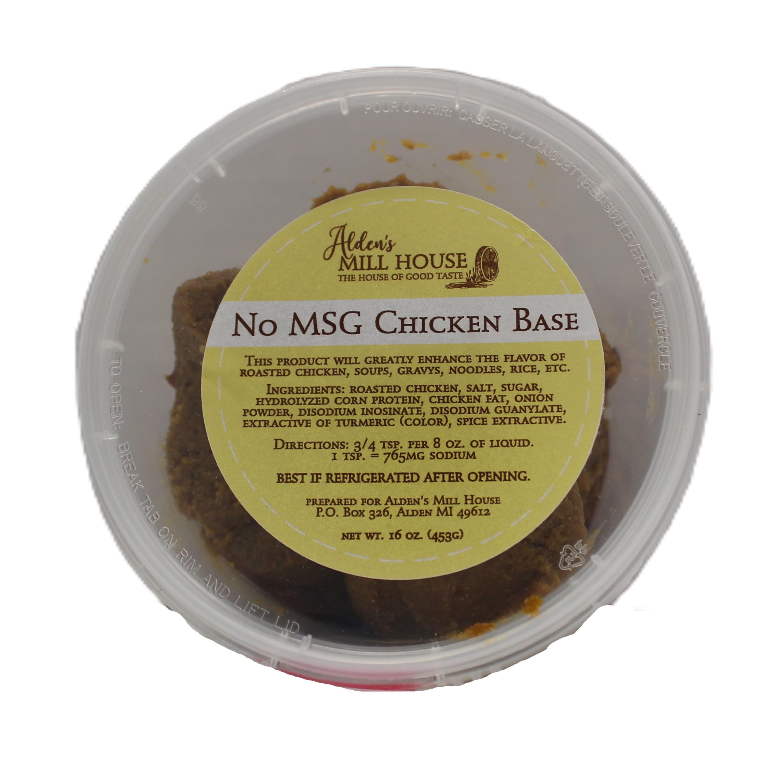 Amazon.com : NO MSG Chicken Base-16 oz-Large Tub : Grocery & Gourmet Food