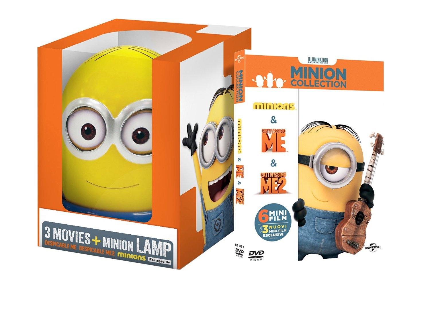 Minions Collection: Edizione Esclusiva con Lampada Minion (3 DVD ...
