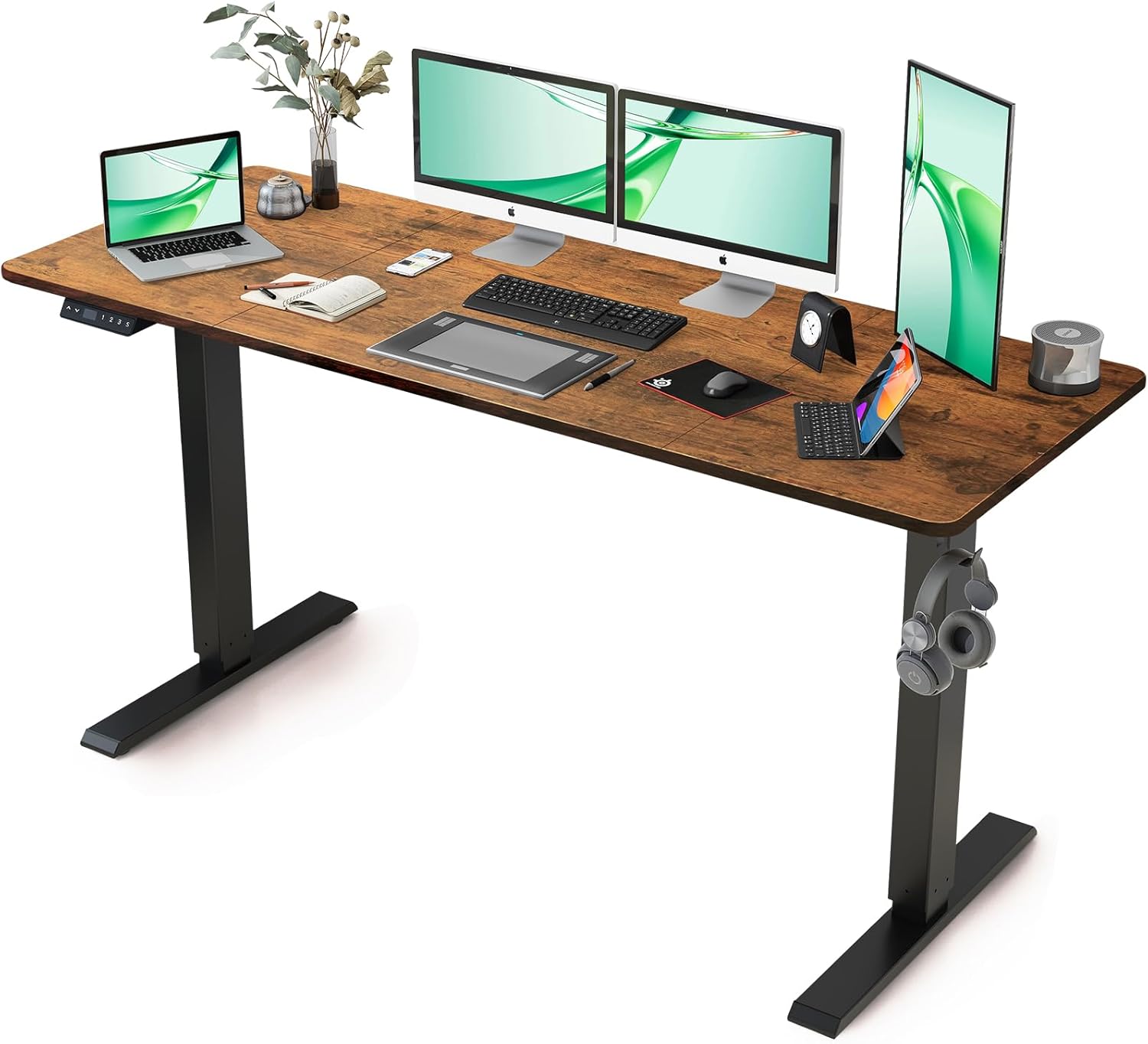 Amazon.com: Electric Standing Desk Height Adjustable Desk- Standing ...