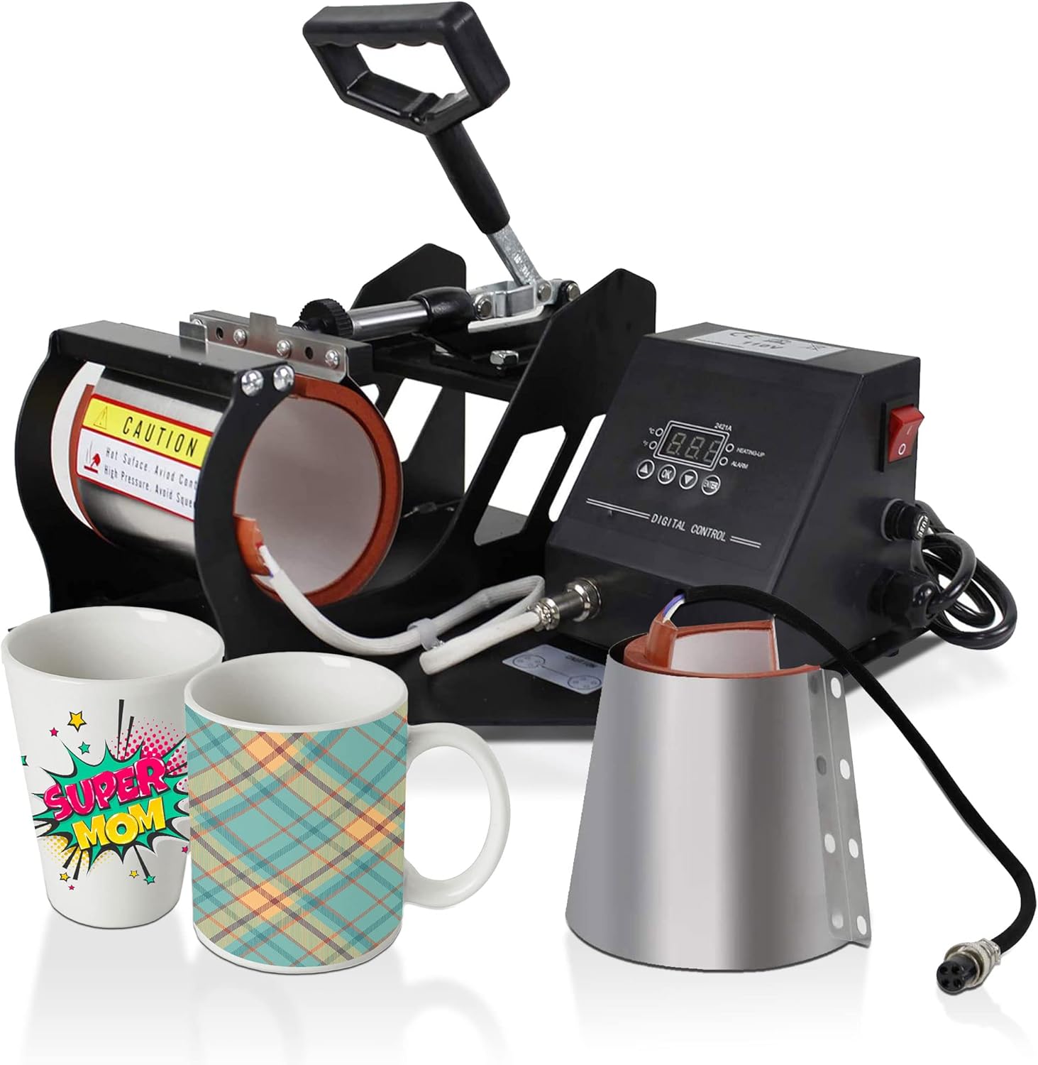 Amazon.com: Super Deal 11OZ/12OZ Pro 2 in 1 Mug Cup Heat Transfer ...