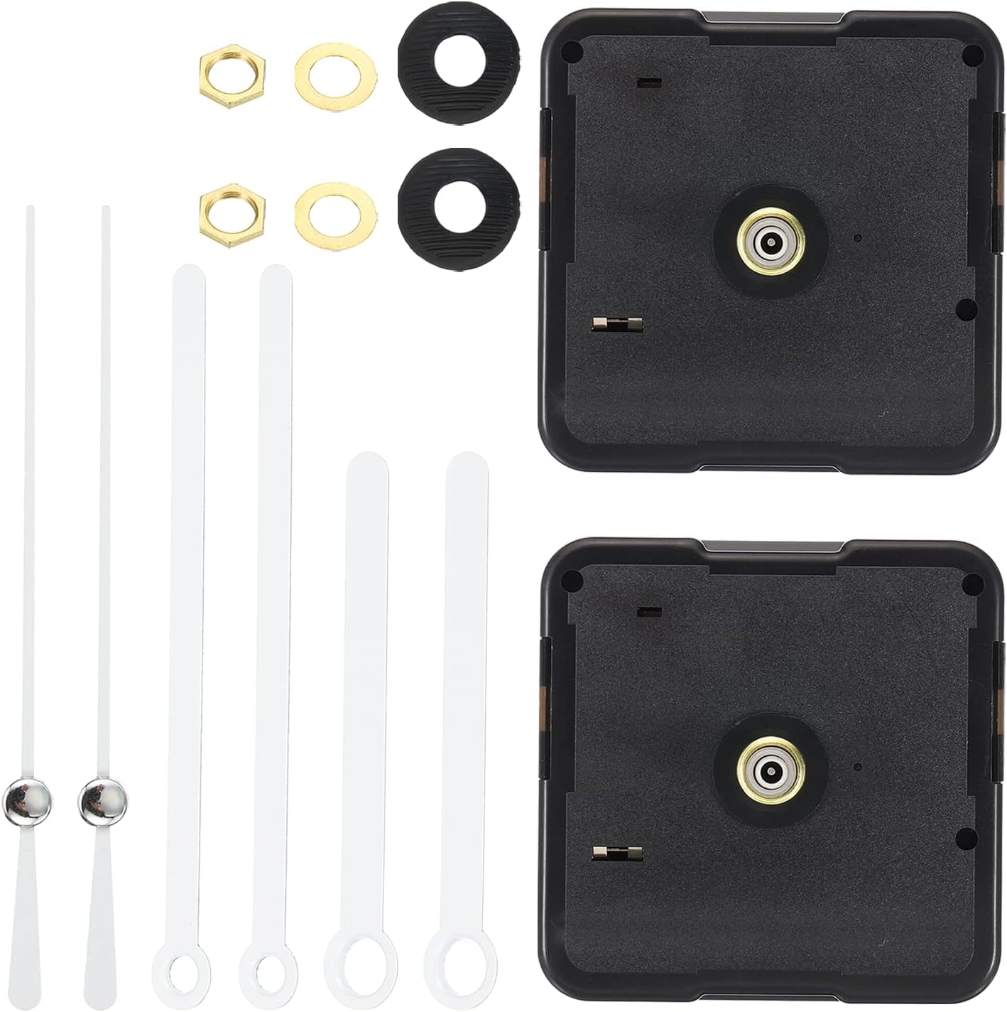Amazon.com: PATIKIL Clock Mechanism Replacement, 2 Set Quartz Clock ...