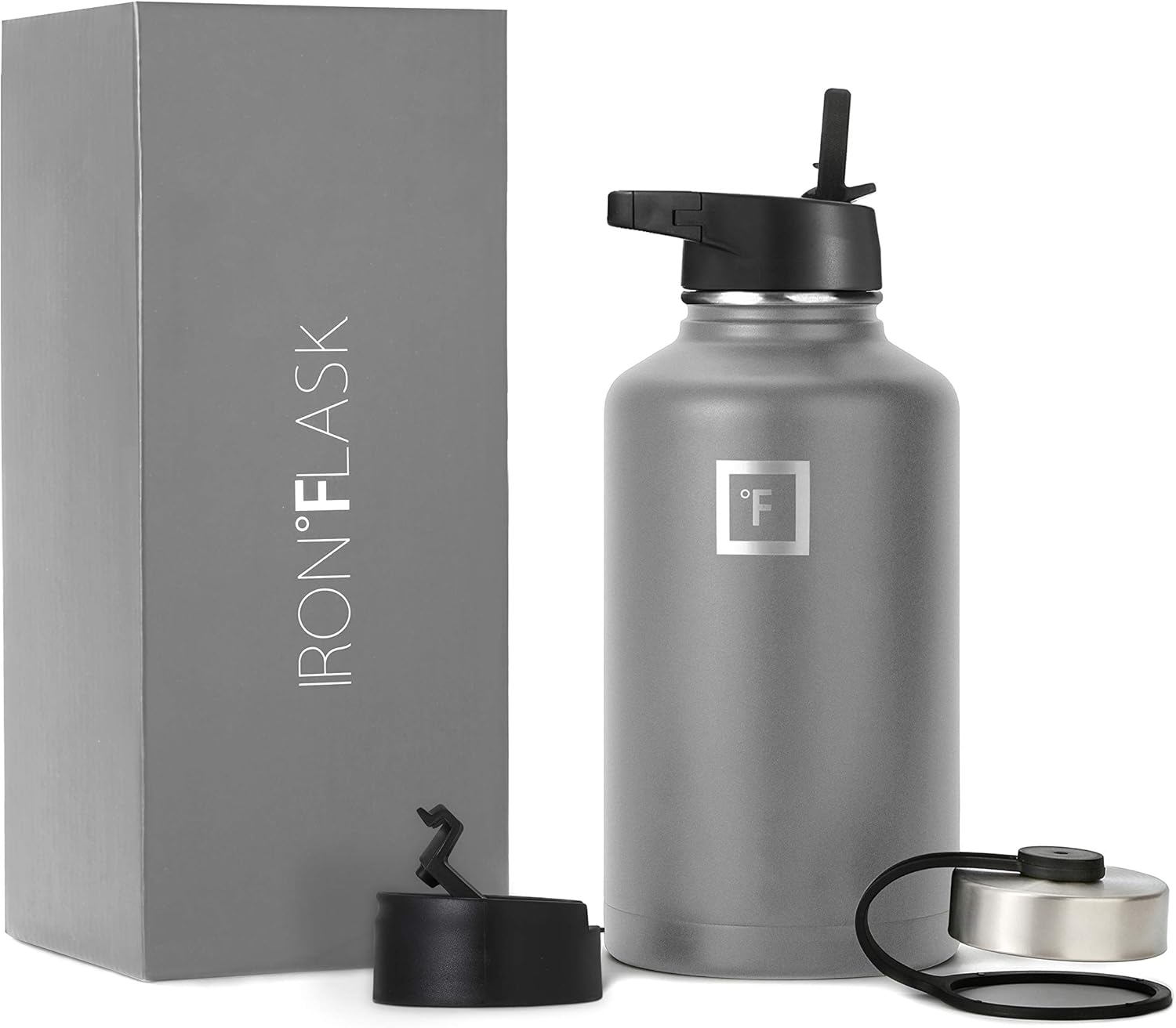 Amazon.com: IRON °FLASK Camping & Hiking Hydration Flask with 3 Lids ...