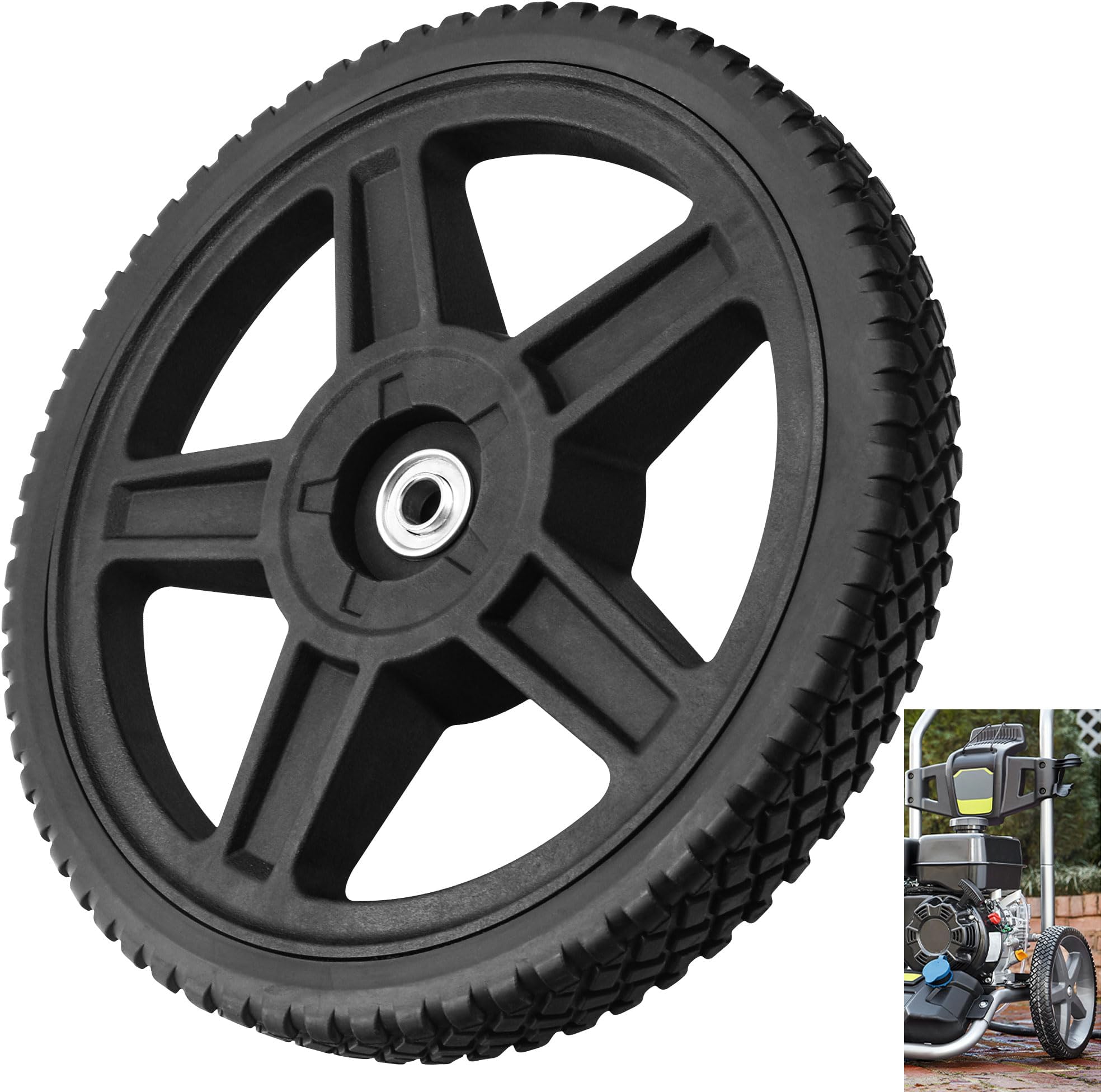 Amazon.com : Maxpower 335112 Plastic Spoked Wheel, 12 Inch (Actual ...