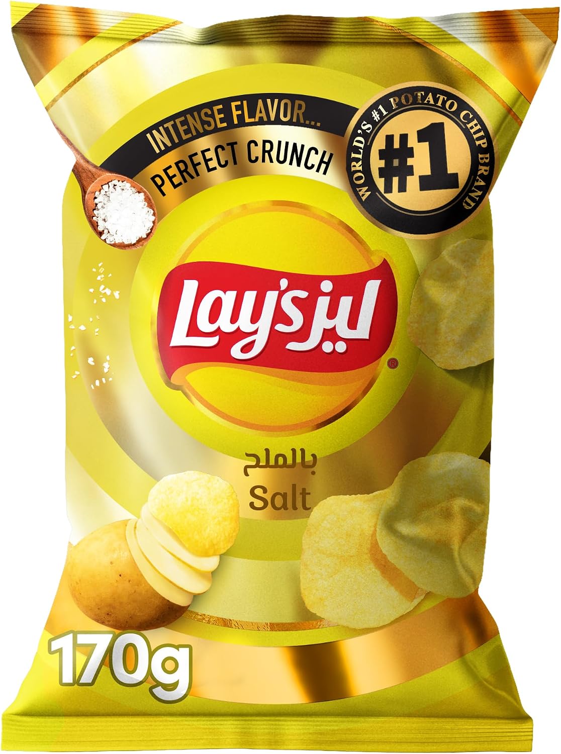 Lay’s Salt Potato Chips, 155gm (Pack of 1), Packaging may vary : Buy ...