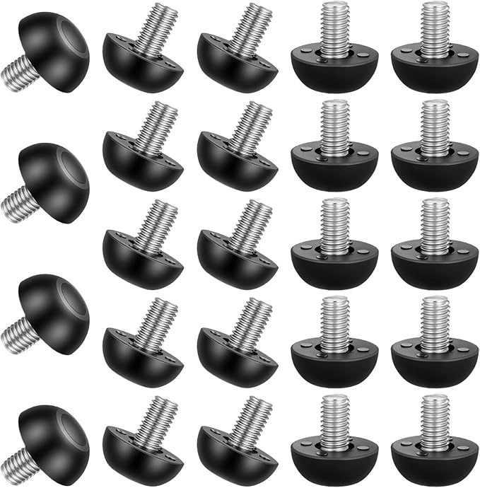 24 PCS M8 Furniture Leg Levelers - Stainless Steel & PP Table Levelers ...