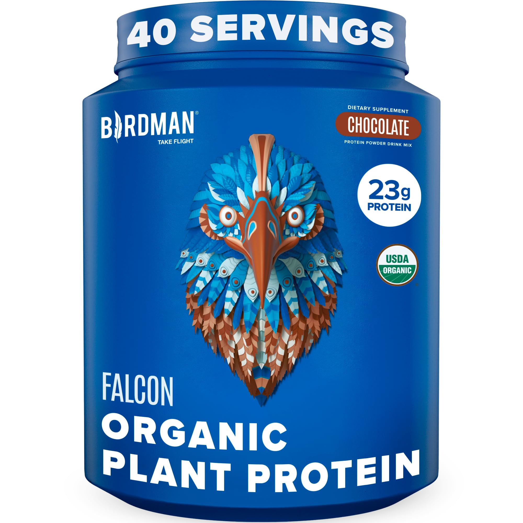 Snapklik.com : BIRDMAN Falcon Vegan Protein Powder Organic, Stevia ...