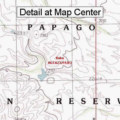 Amazon.com: USGS Topographic Quadrangle Map - Kaka, Arizona (Folded ...