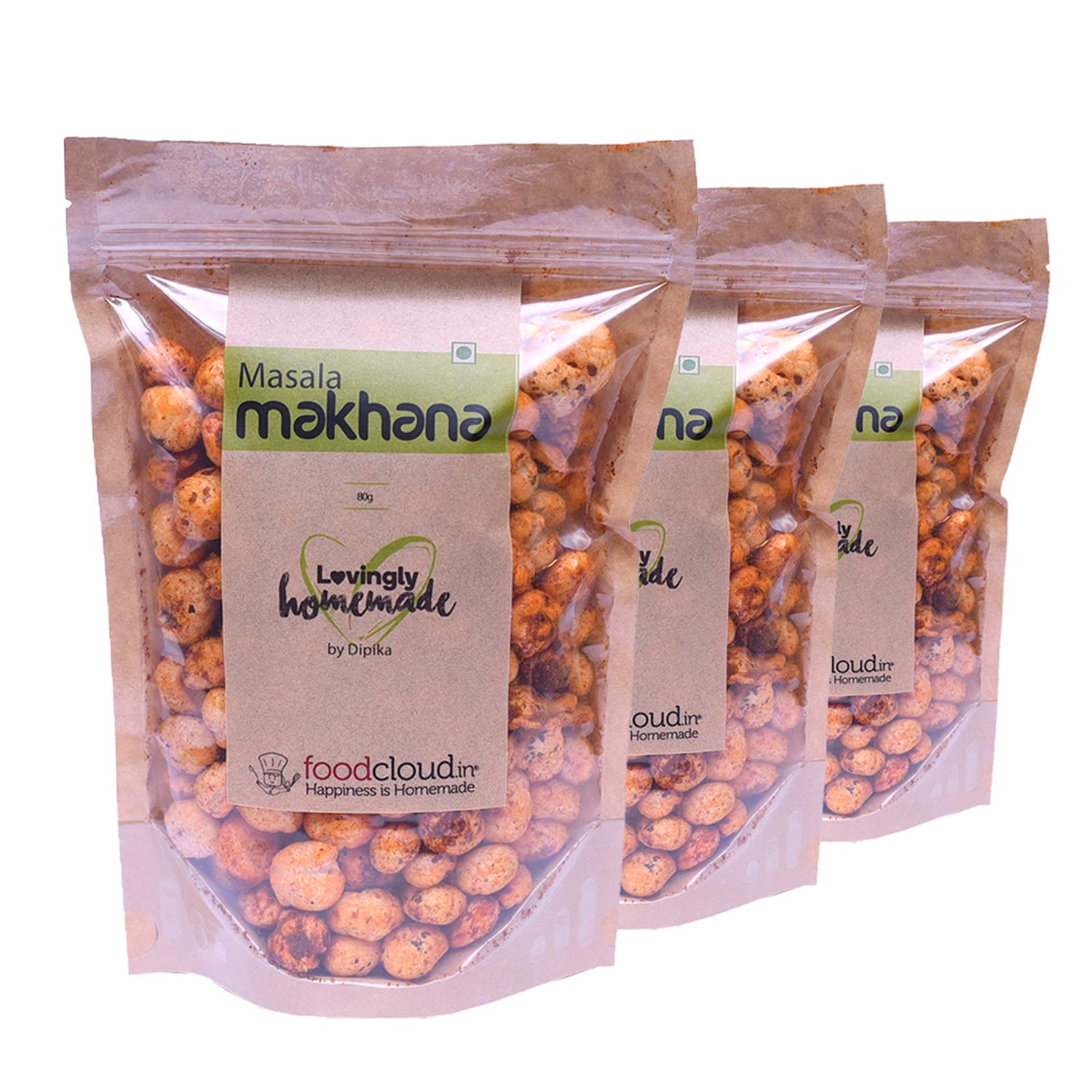Buy FoodCloud Masala MAKHANA 80 GM Pack of 3 Online at desertcartINDIA