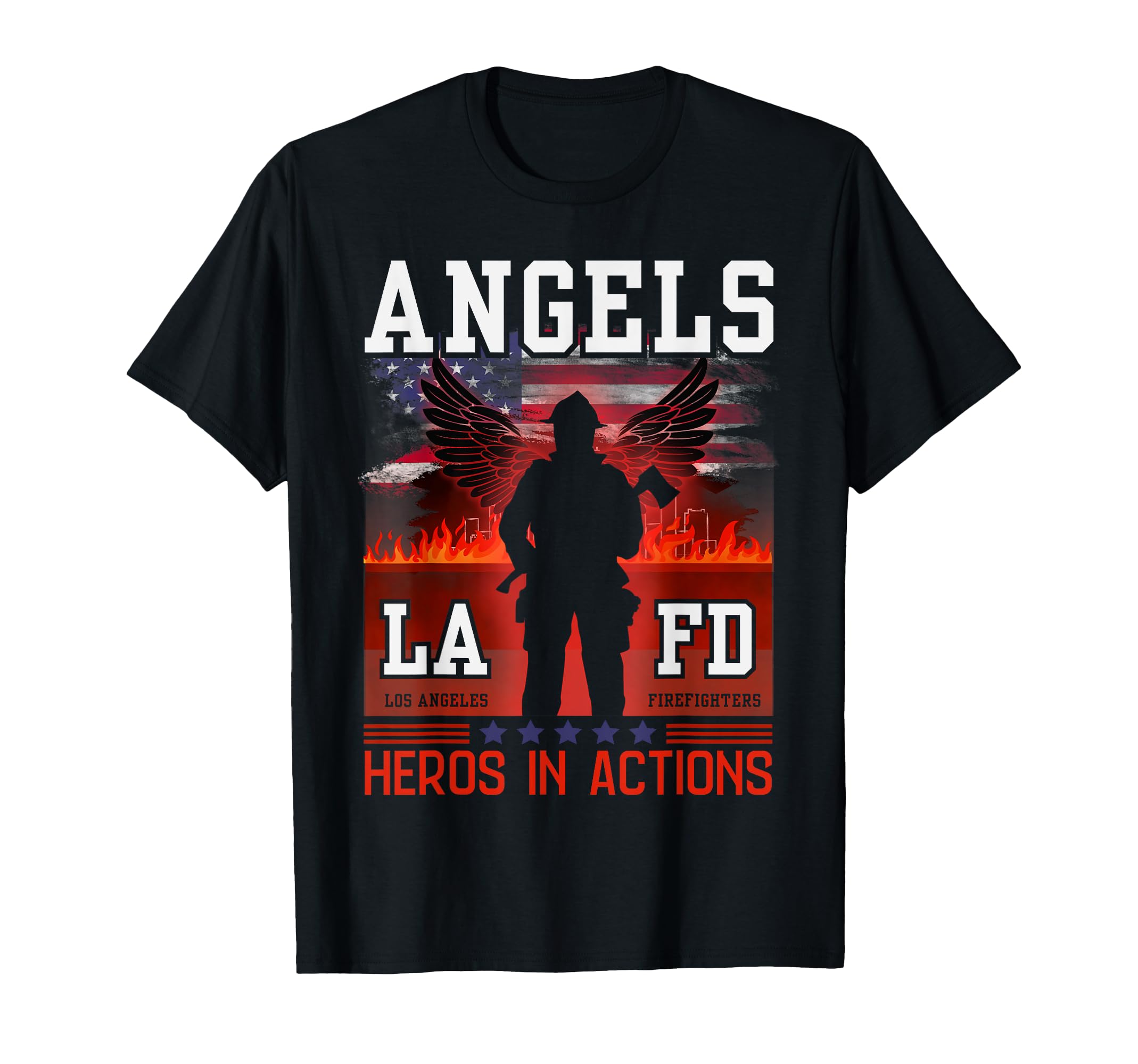 Amazon.com: Proud LA Firefighters LAFD los angeles firefighters Hero ...