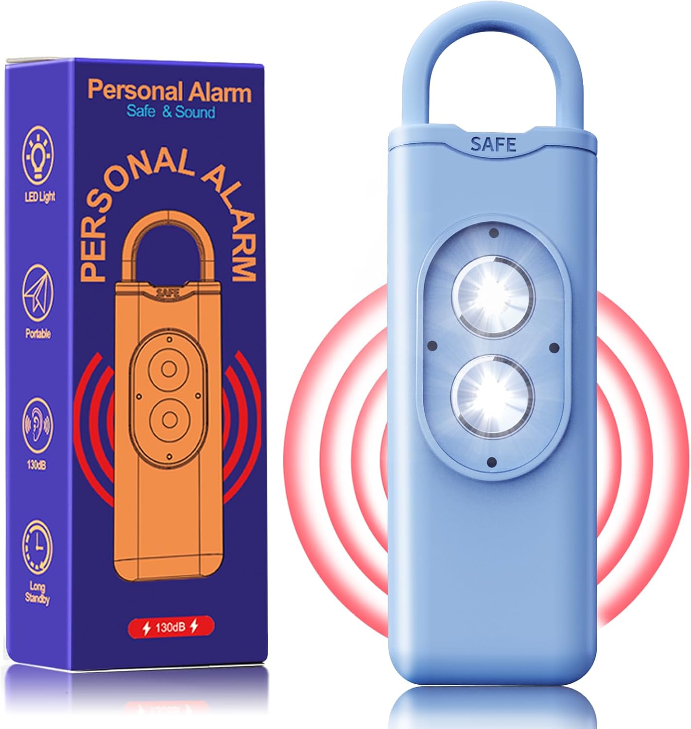 Amazon.com: Personal Safety Alarm for Women - with Double Led Strobe ...