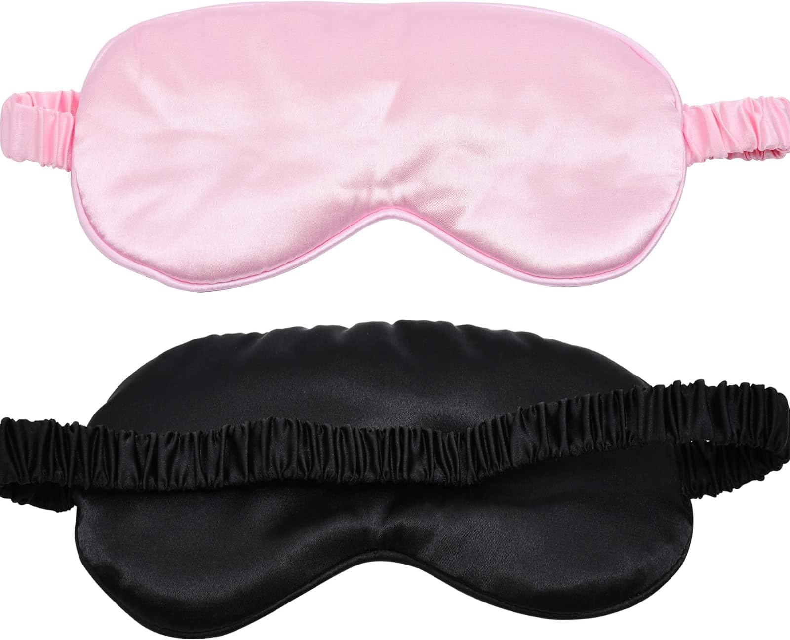 Amazon.com: 4Pcs Satin Sleeping Mask Soft Blackout Eye Mask Eye Cover ...