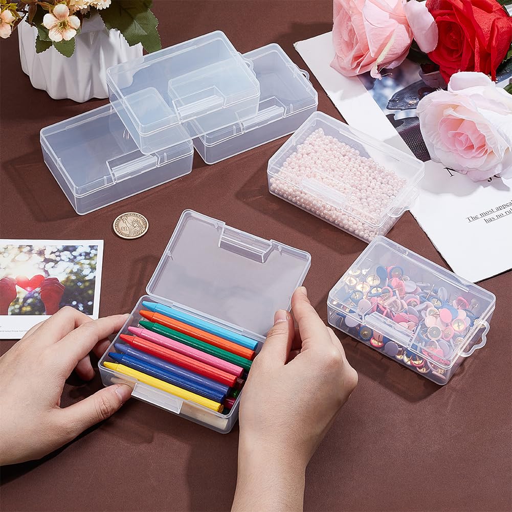 Snapklik.com : BENECREAT 6 Pack Clear Plastic Box Clear Storage Case ...