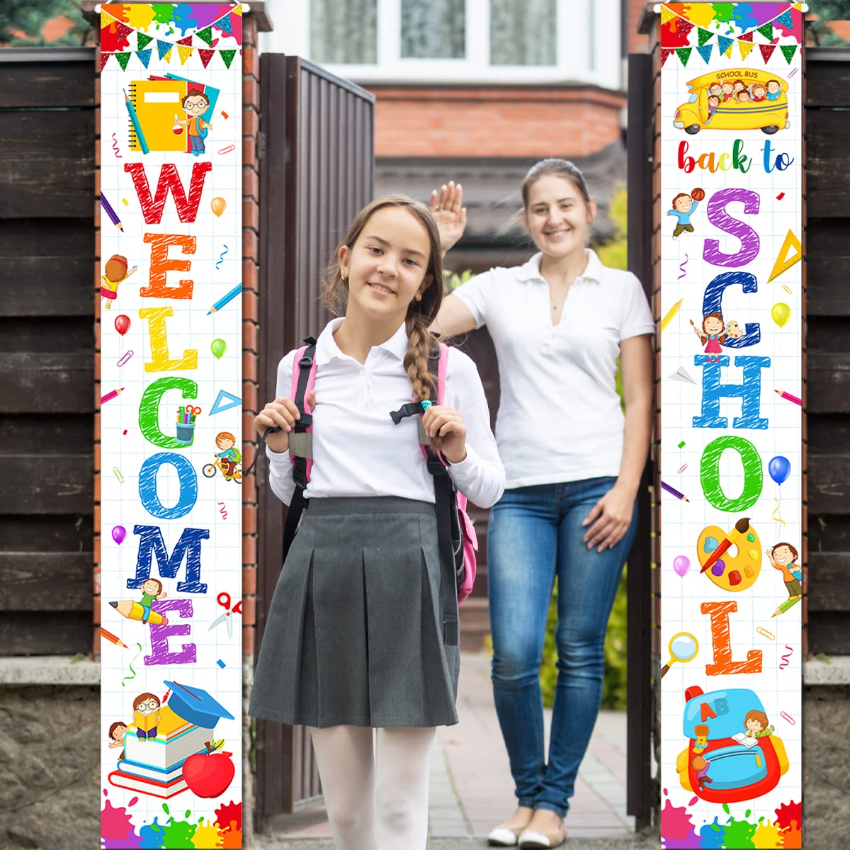 Snapklik.com : Welcome Back To School Decorations-Back To School Porch ...