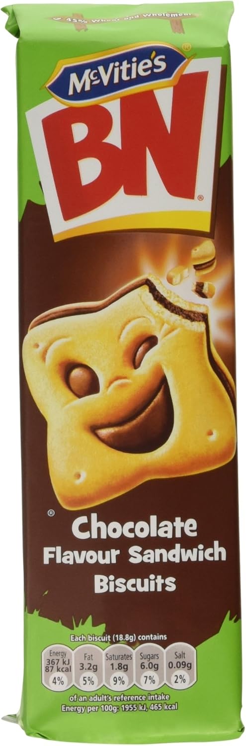 BN Chocolate Flavour Sandwich Biscuit, 295g : Amazon.co.uk: Grocery