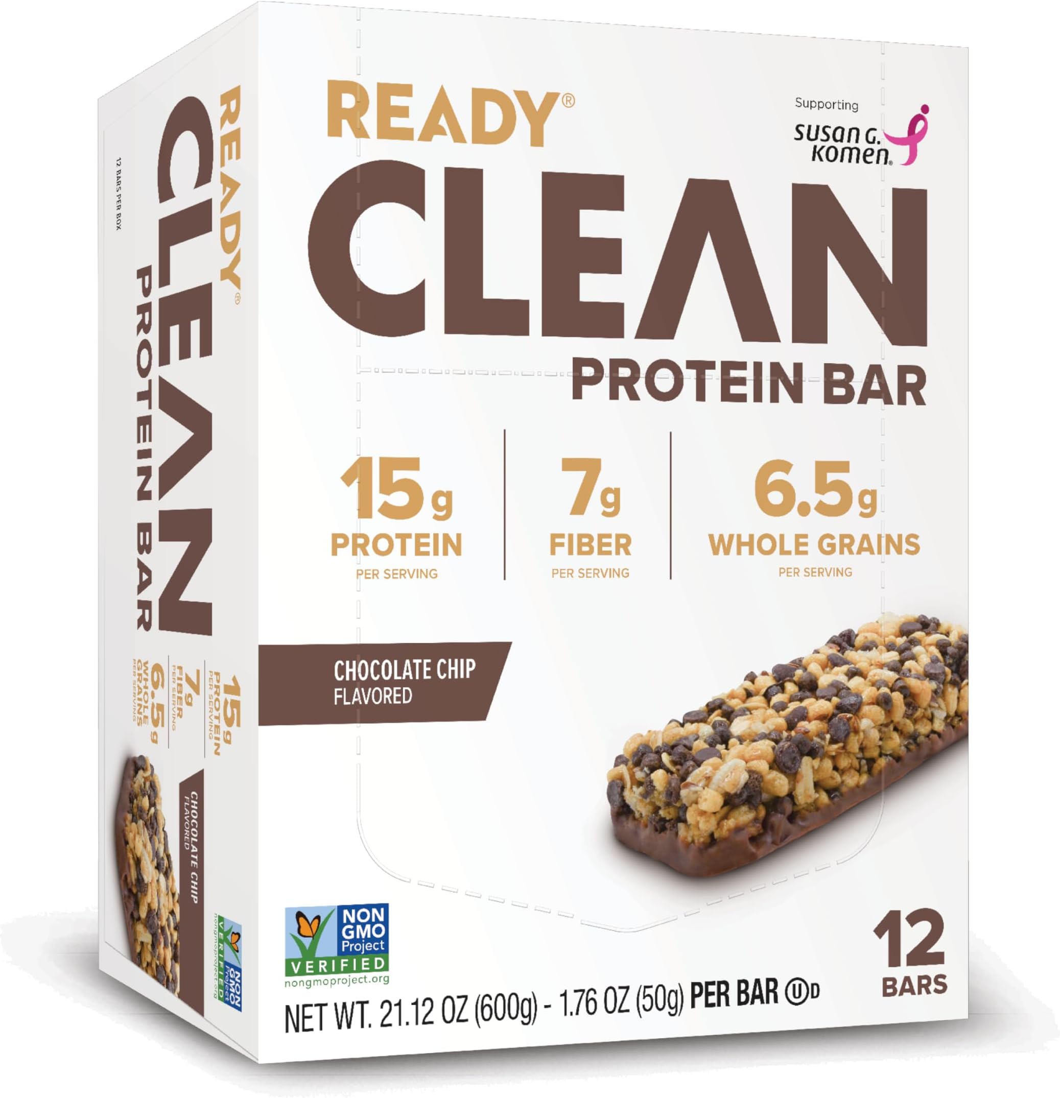 Amazon.com : Ready Clean Protein Bar Chocolate Chip : Health & Household