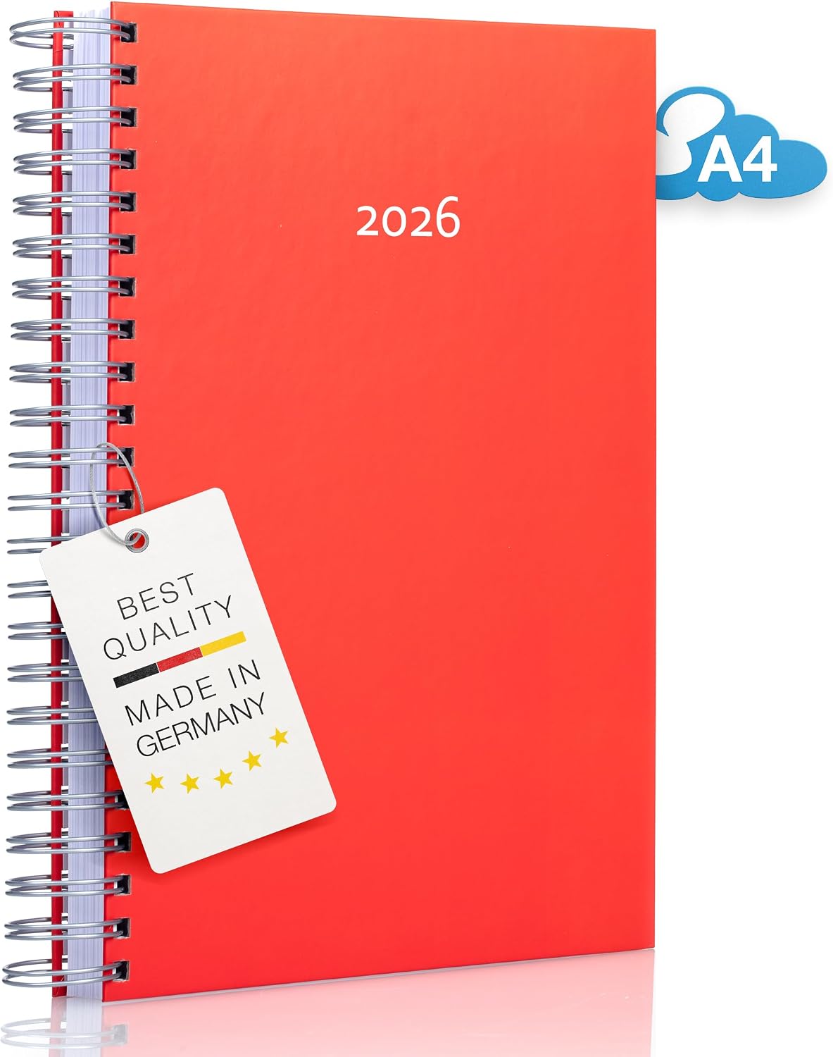 2025 The BIG One – RED - Daily Planner & Desk Calendar | Spiral-Bound ...