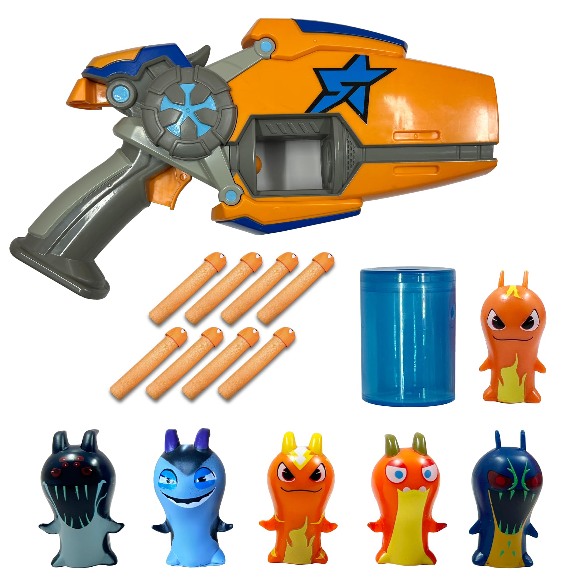 Amazon.com: SLUGTERRA Eli's Rapid Fire Megamorph Blaster & Mini ...