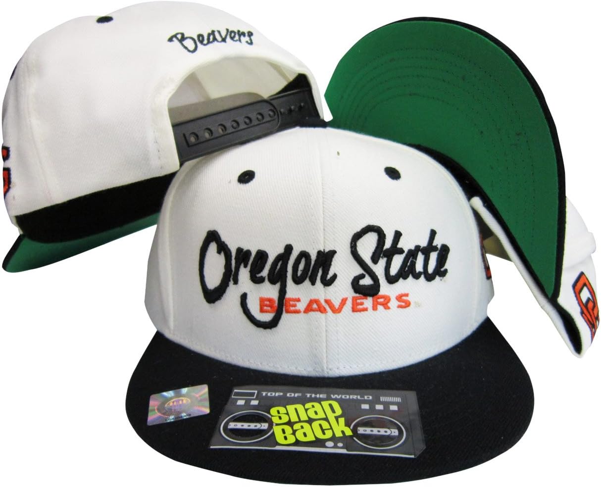 Amazon.com : Oregon State Beavers Script White/Black Two Tone Plastic ...