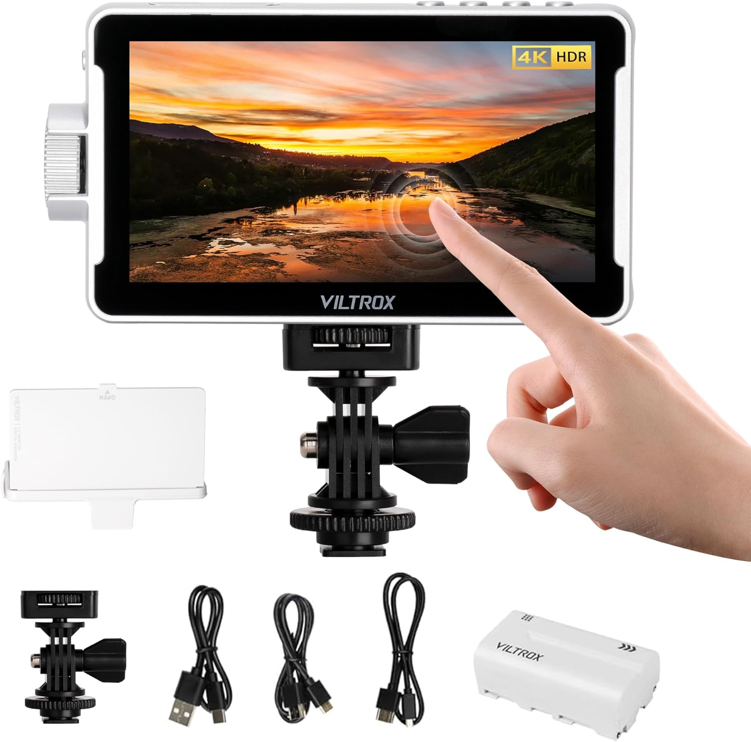 Amazon.com : VILTROX DC-V1 Touchscreen Camera Video Monitor, 5.5 Inch ...