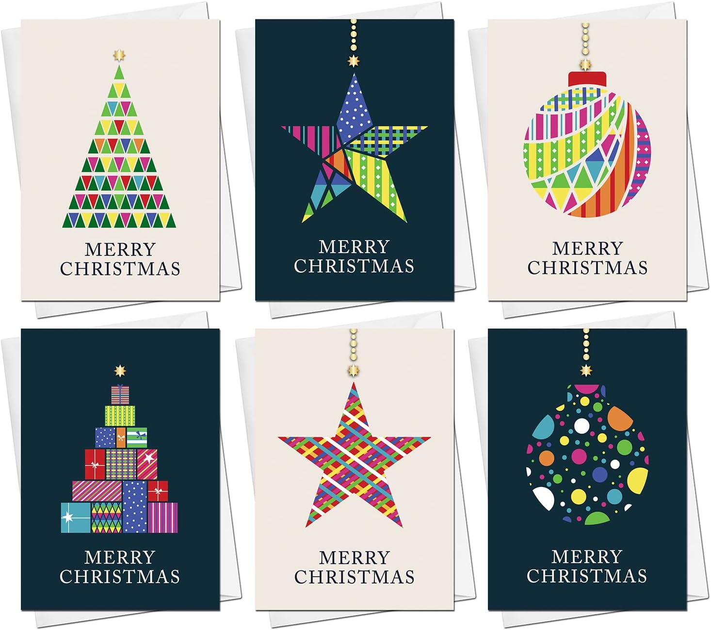 Charity Christmas Cards Boxed | 30 Pack Xmas Cards Multipack | 6 Unique ...