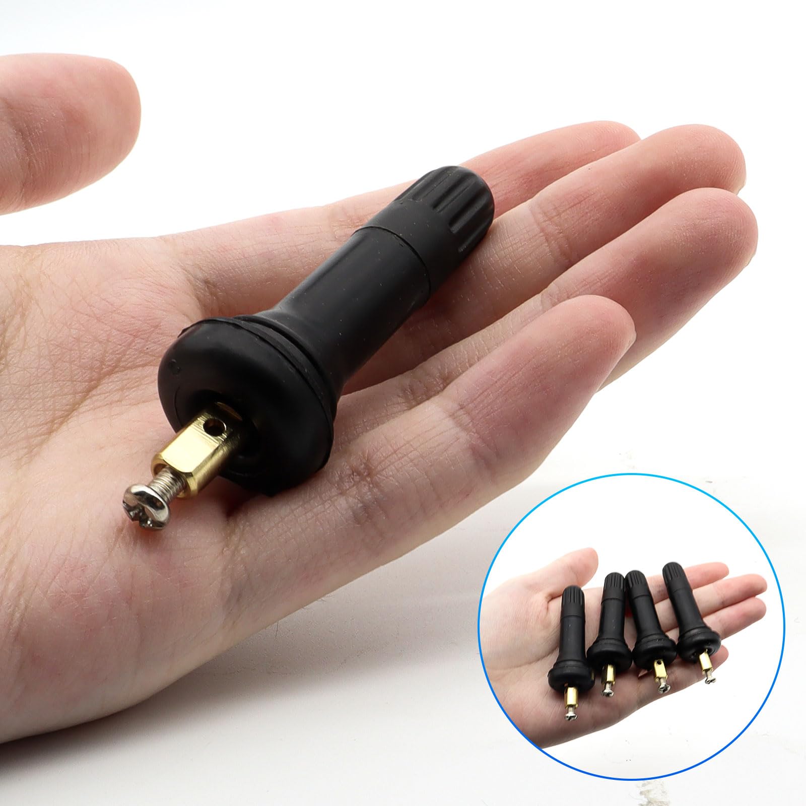 Tpms Valve Stems 50Pcs TPMS 20008 Sensor Valve Stem Rubber Snap-in ...