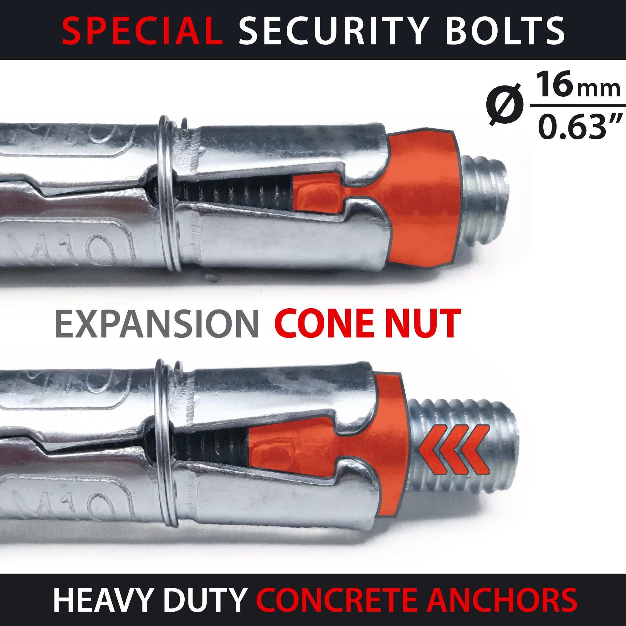 Snapklik.com : KRASER KR51B Security Anchor For Chain Up To Ø50mm, High ...