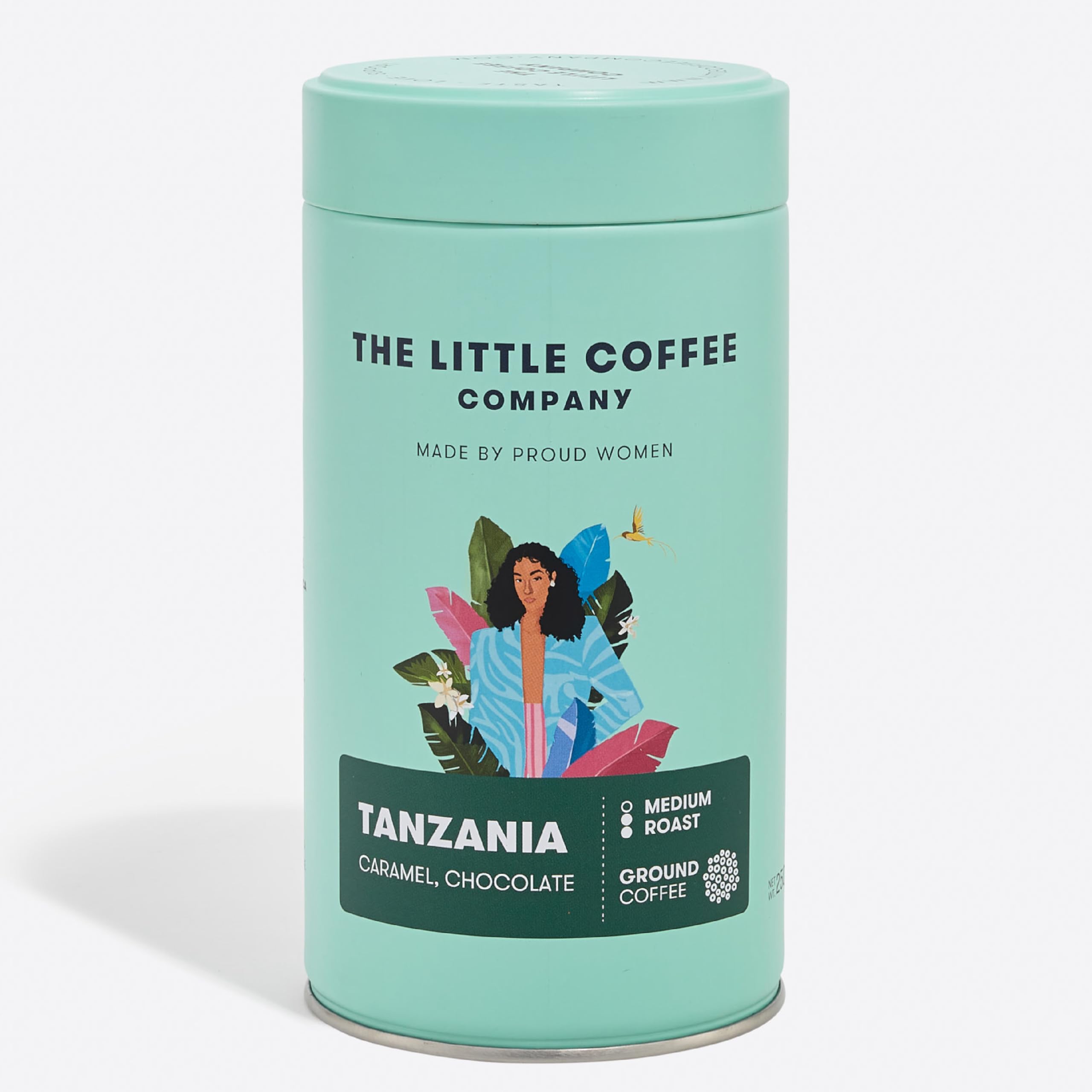 The Little Coffee Company Tanzania Medium Roast Ground Coffee Tin ...