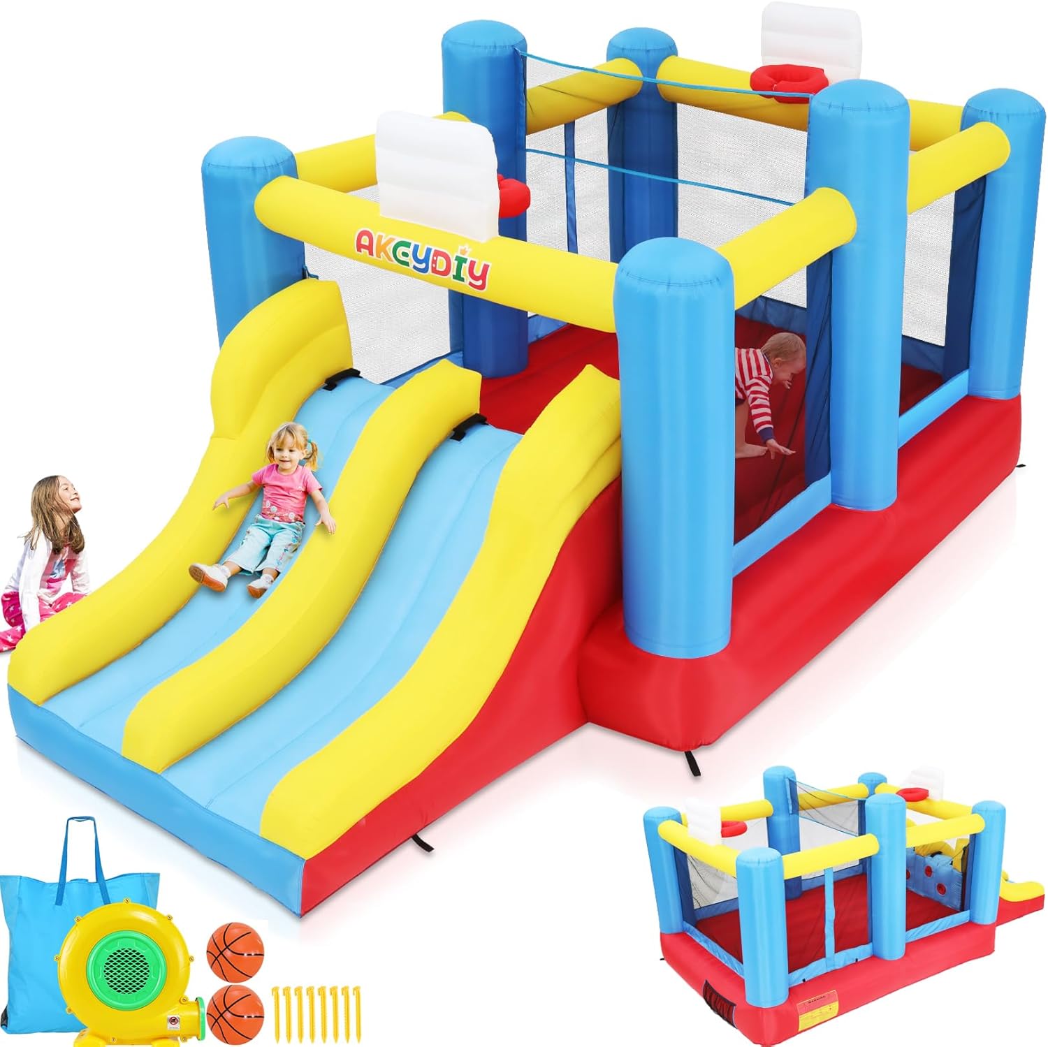 Amazon.com: Big Bounce House for Kids 8-12 Girls/Boys Gifts, 15ft Ball ...
