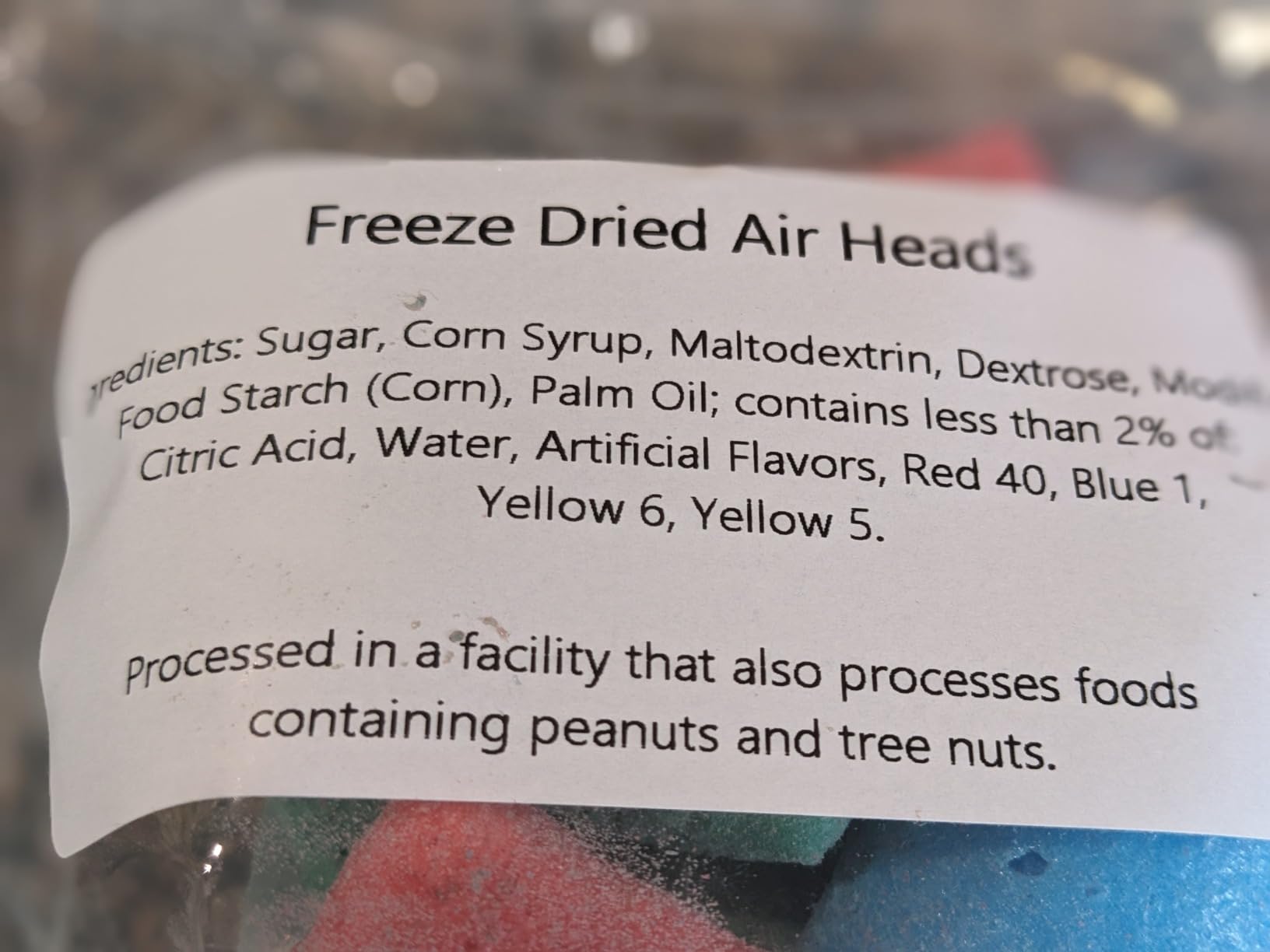 Amazon.com : Freeze Dried Airheads Candy. Includes One 4 Oz Bag Of The ...